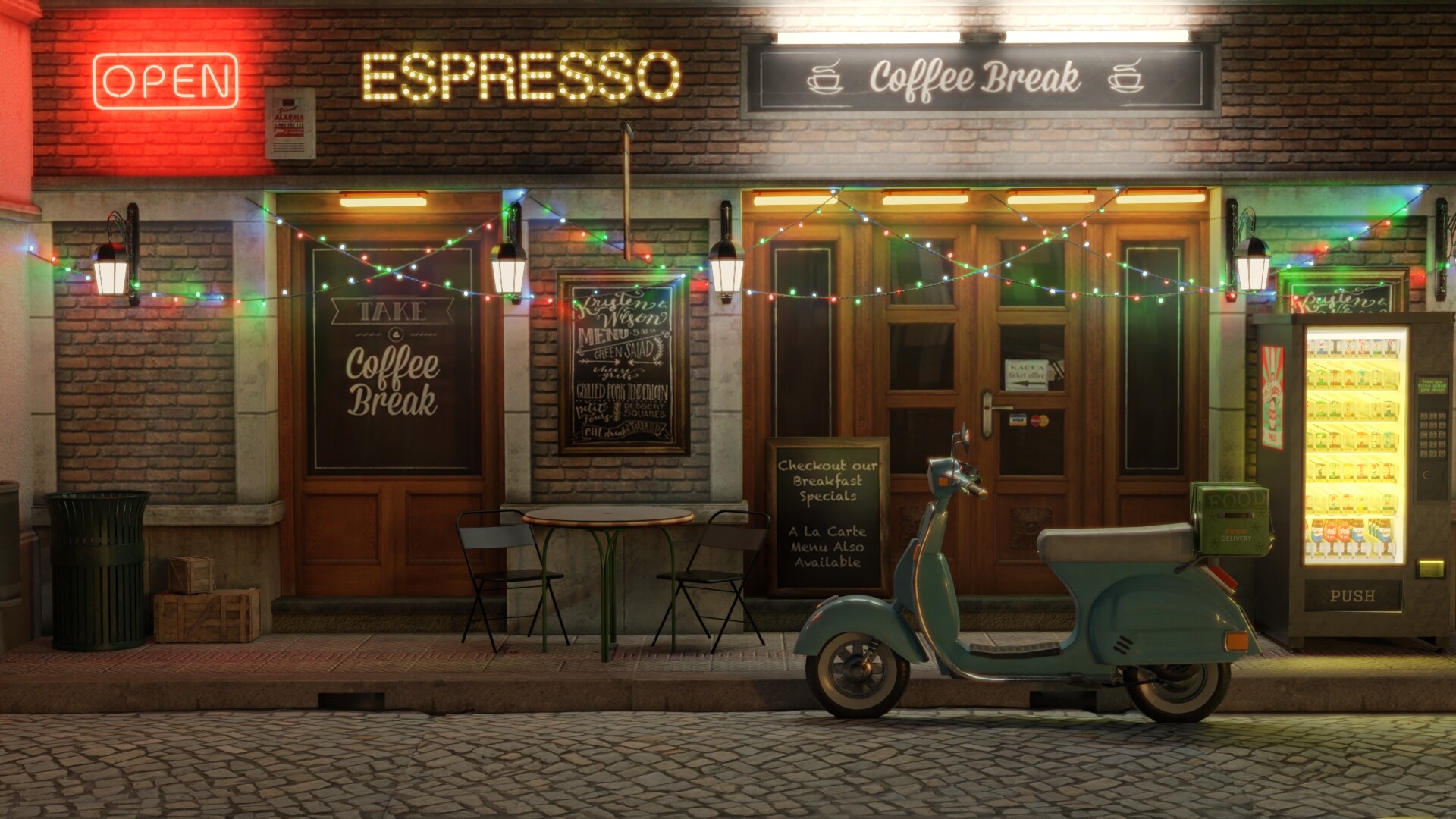 ArtStation - Small Cafe
