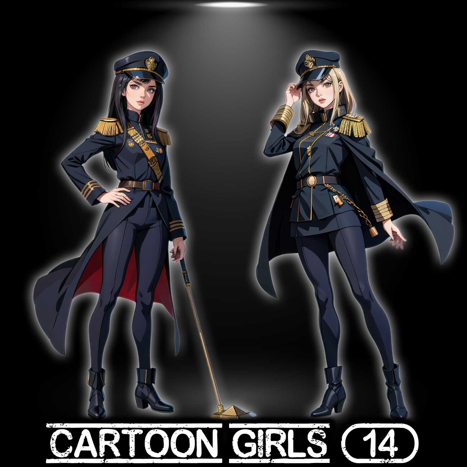 ArtStation - 430+ Cartoon Girls (Military Uniform) Images Reference ...