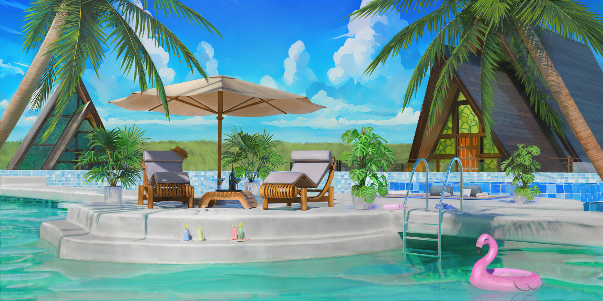 ArtStation - Pool party