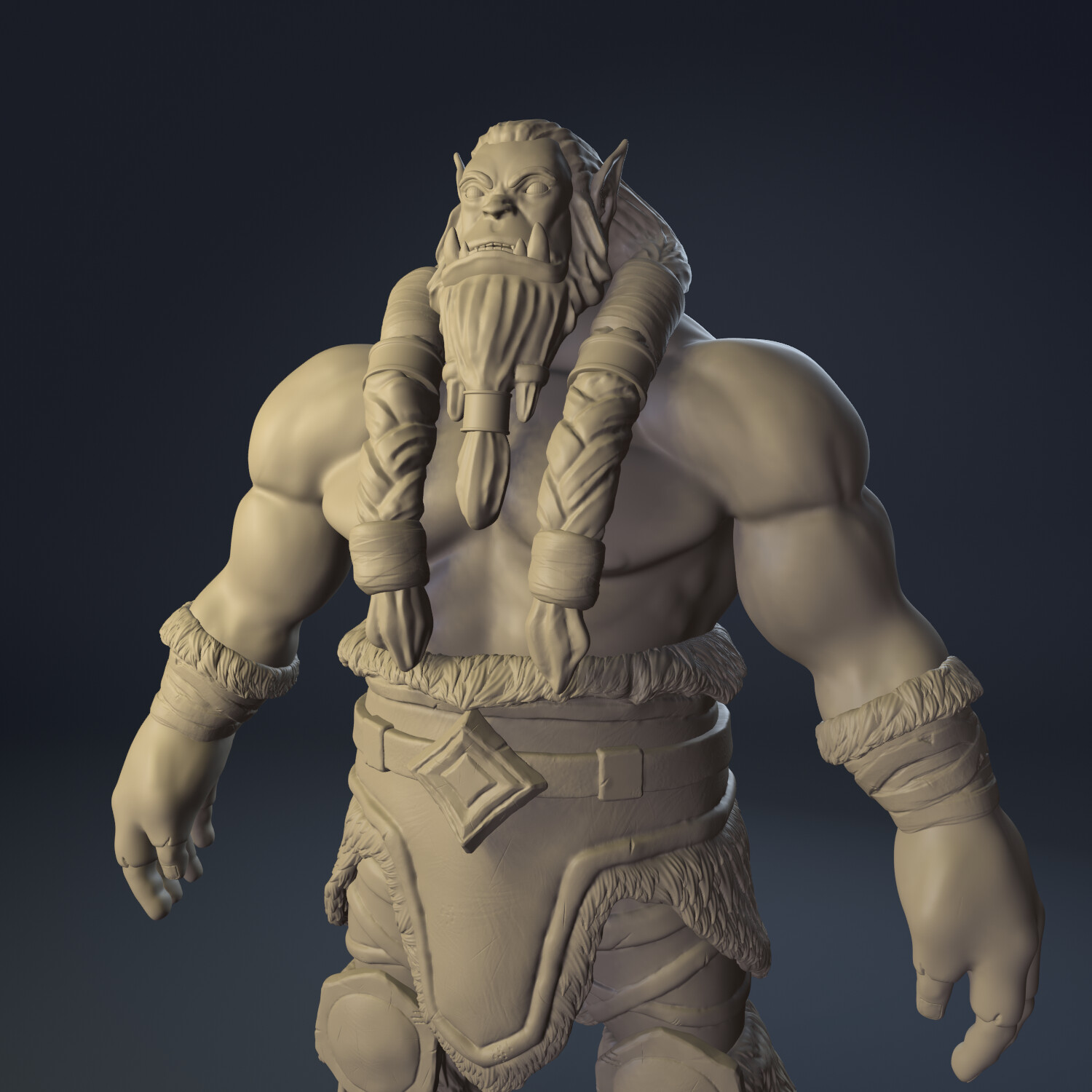 ArtStation - 3D Model of an Orc GameReady