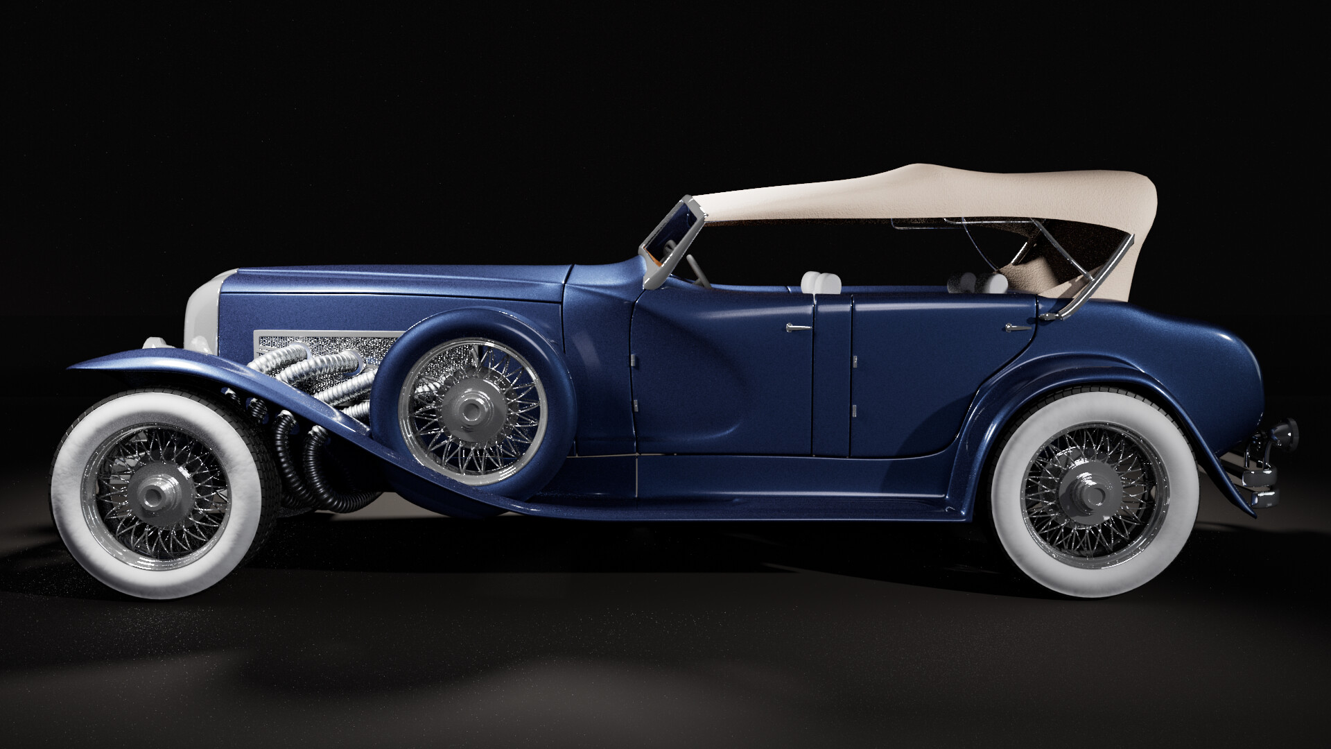 ArtStation - Duesenberg Model SSJ Cabriolet 1939