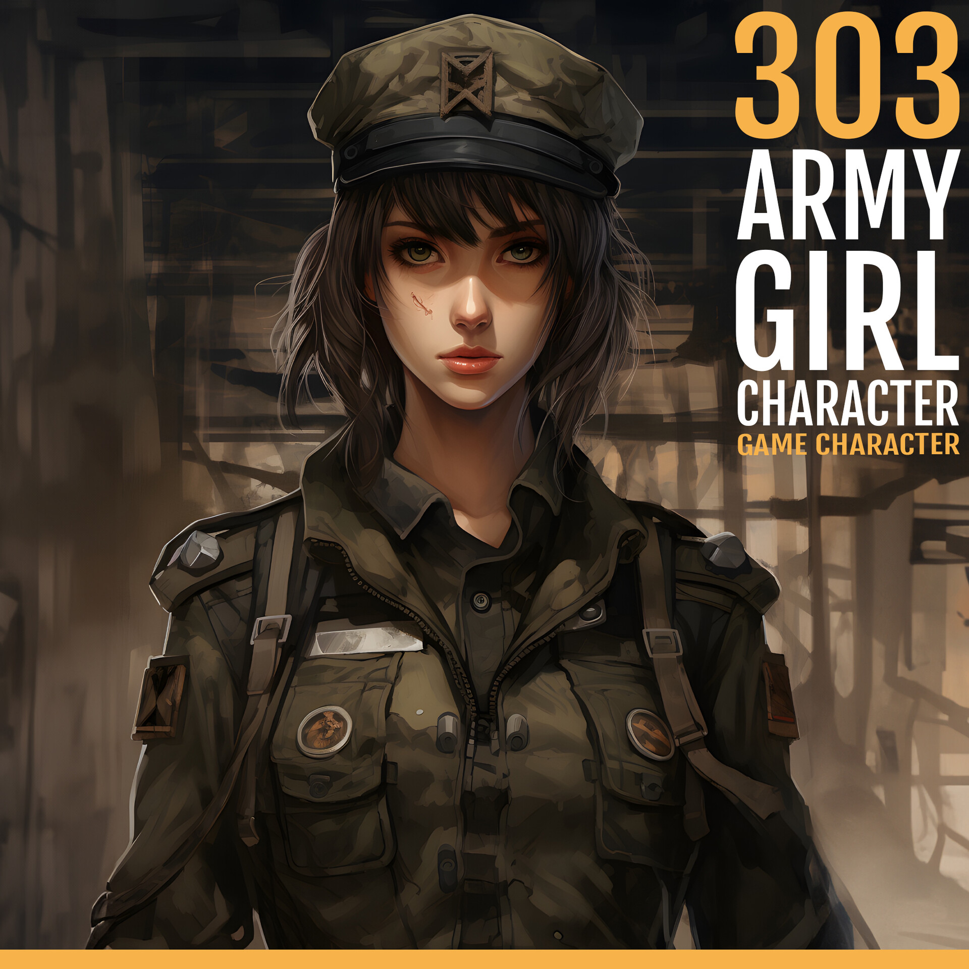 ArtStation - 303 Army Girl Character