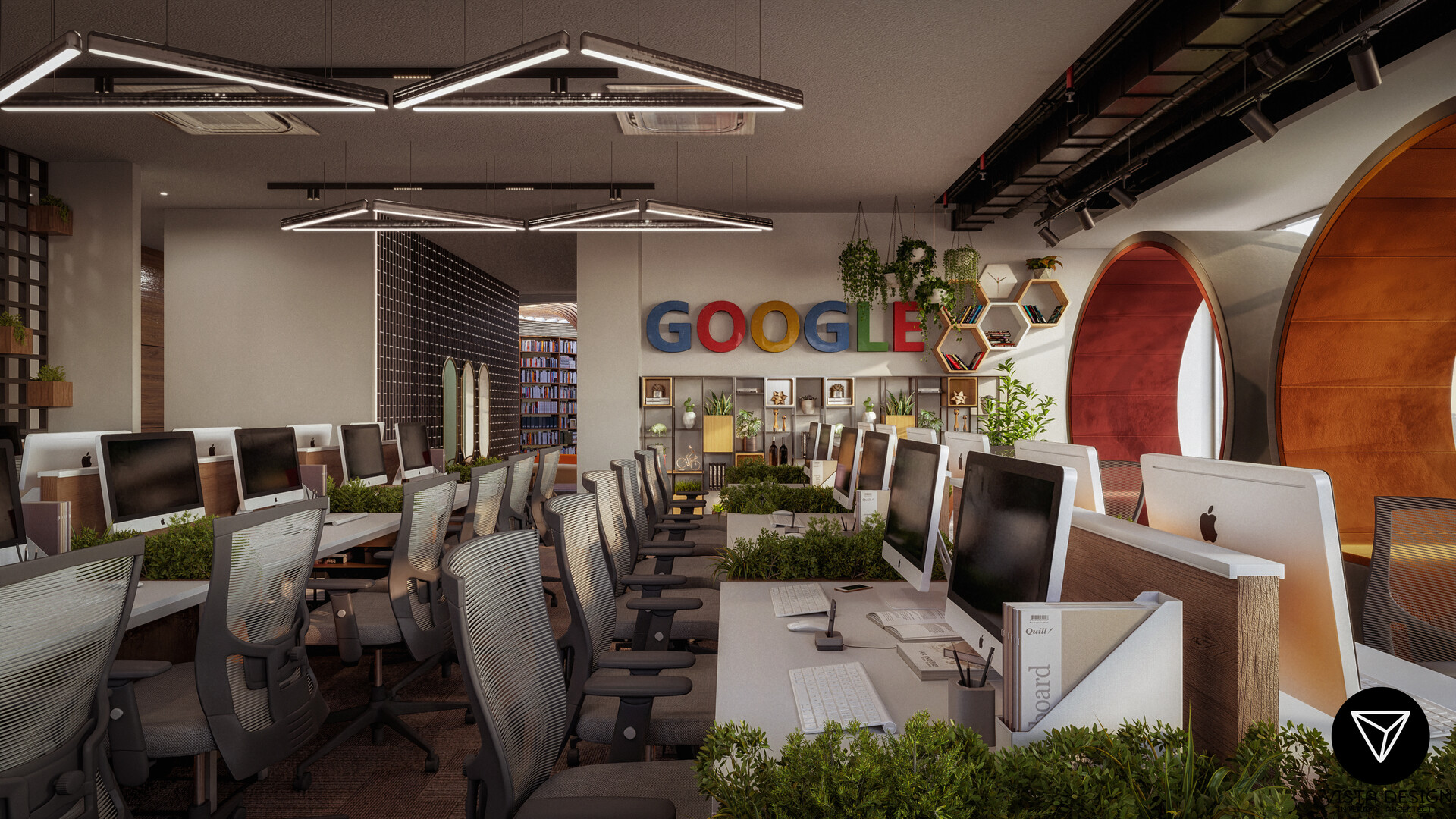 ArtStation - INTERIOR DESIGN - GOOGLE OFFICE