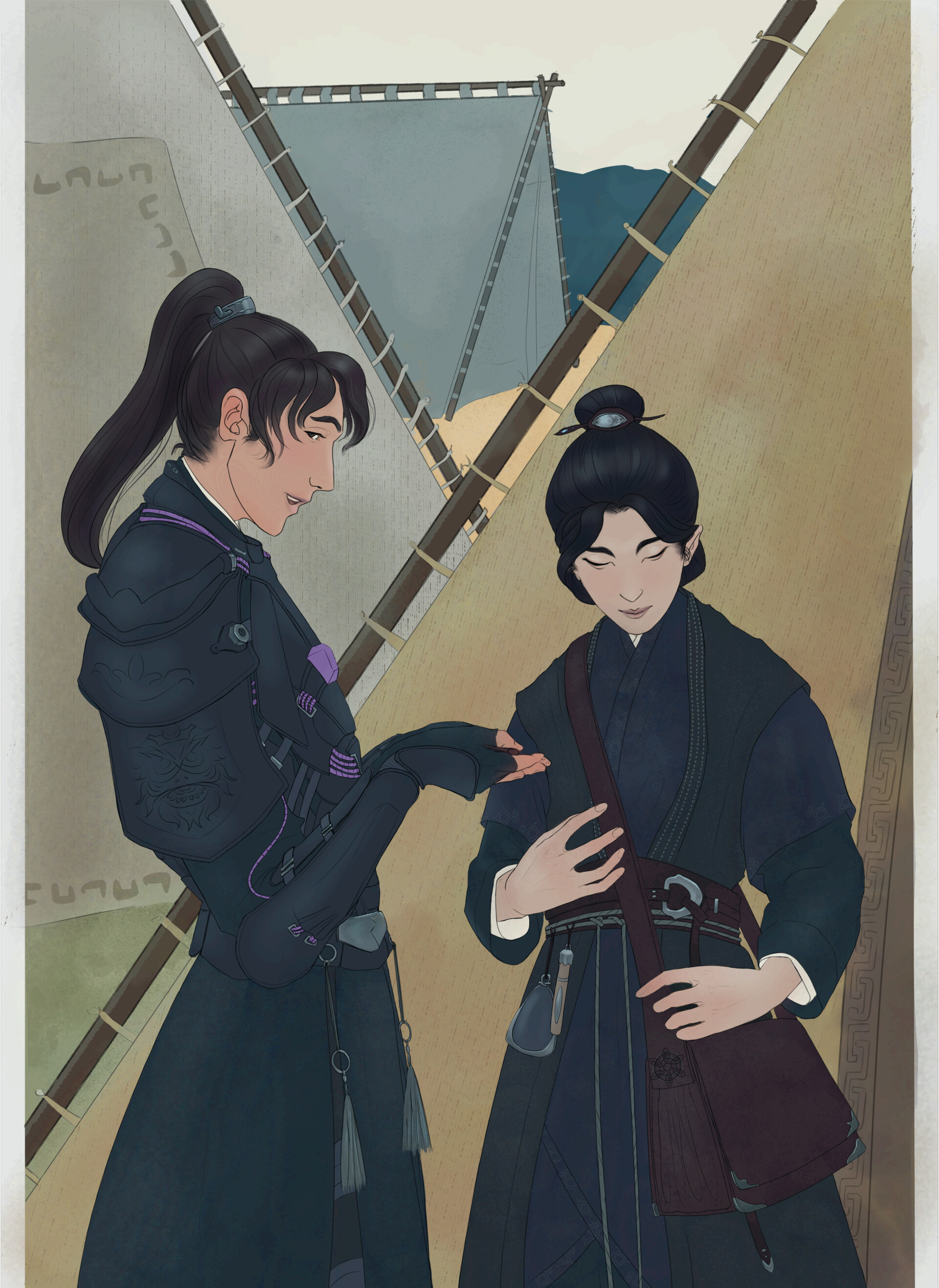 ArtStation - Sha Po Lang fanart. Shen Yi and Chen Qing Xu