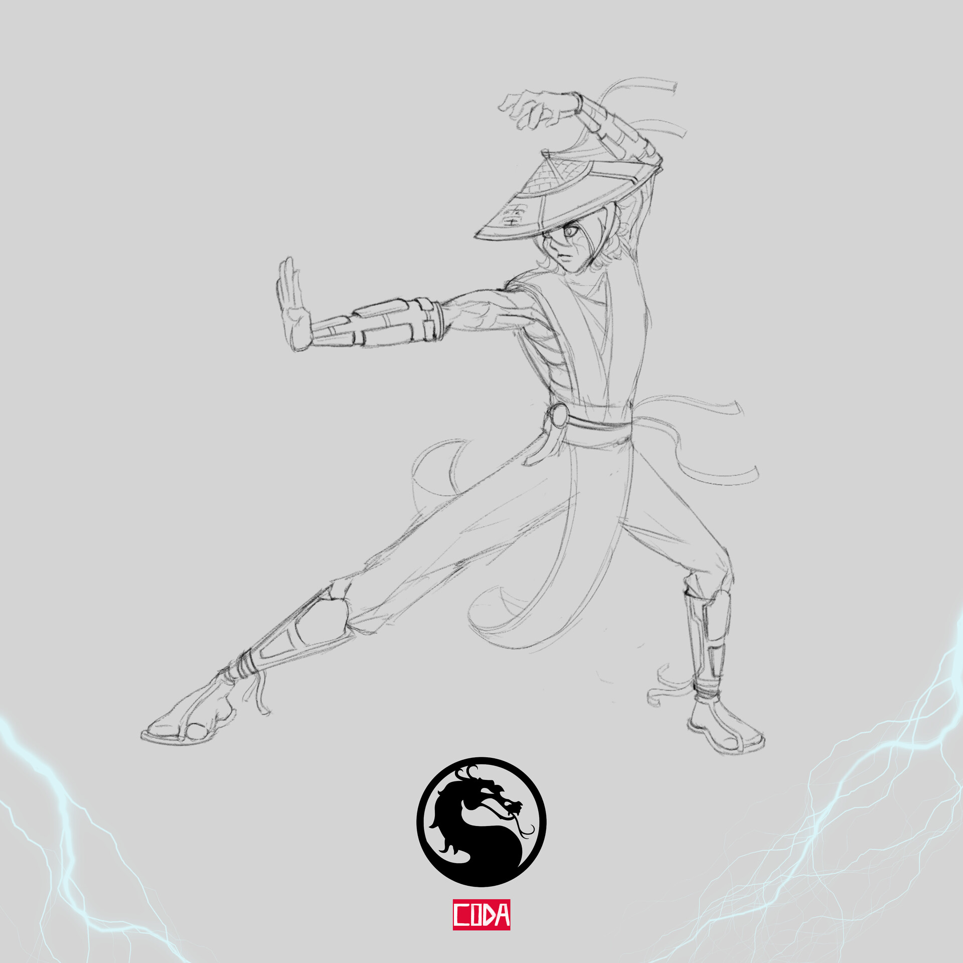 Raiden Mortal Kombat Coloring Pages Free Printable Mortal Kombat
