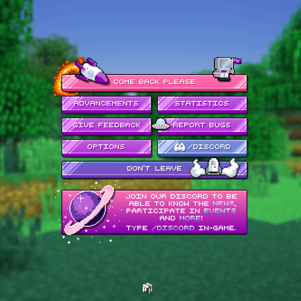 ArtStation - Custom ESC Menu | YakiSova SMP