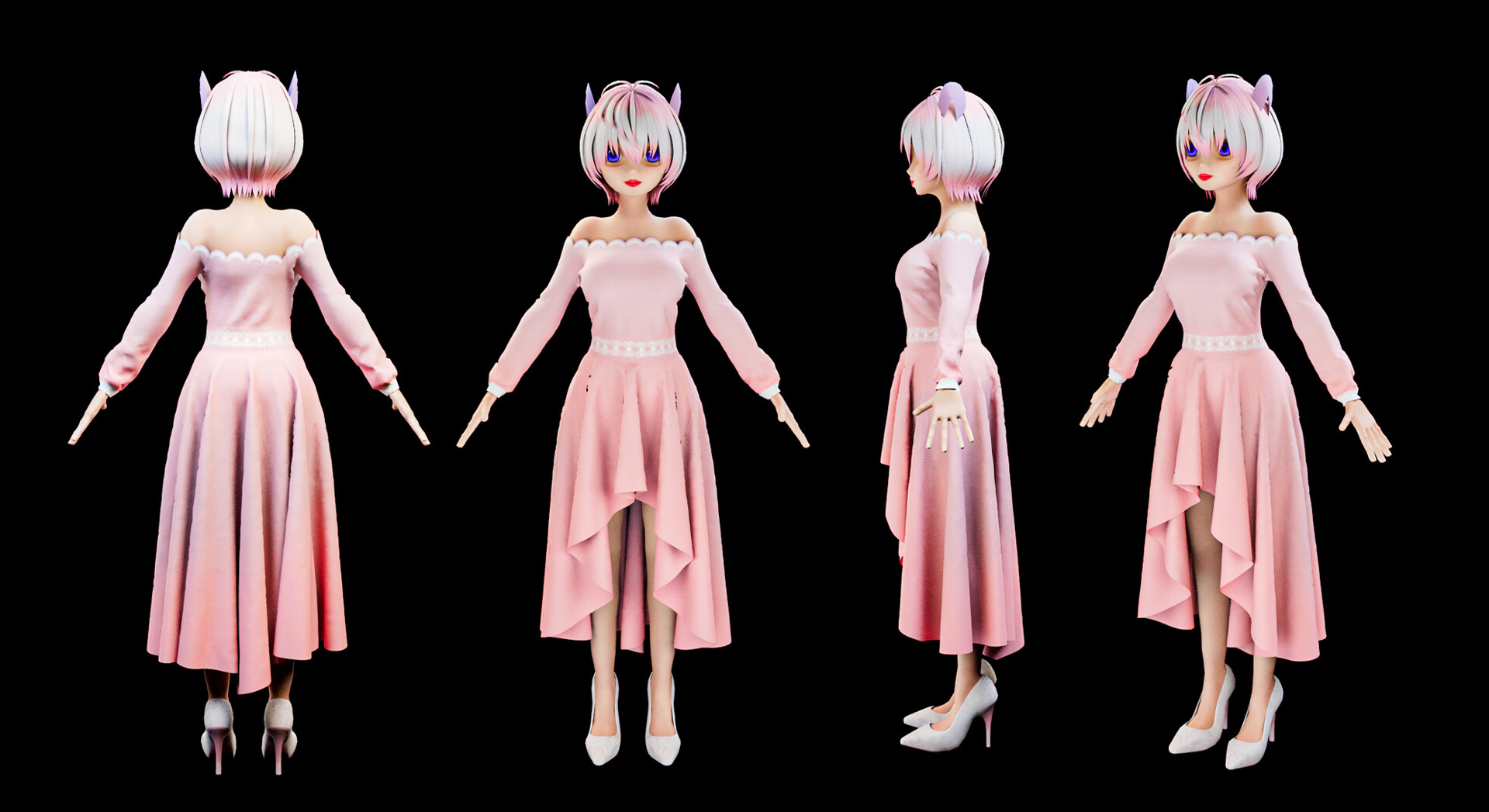 ArtStation - Sui - 3D Anime Character Model