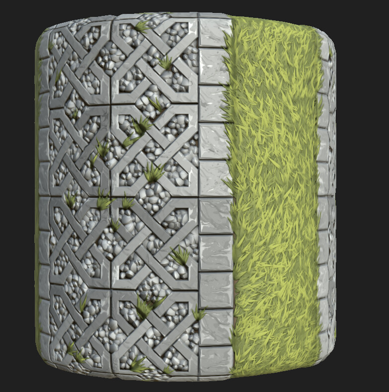 ArtStation - Stylized Footpath StonePaver