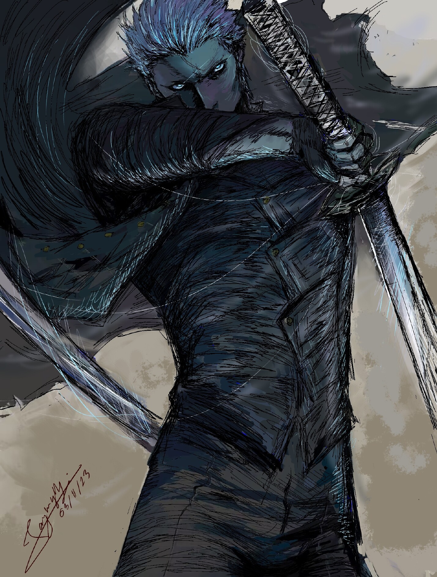 ArtStation - Vergil - Devil May Cry