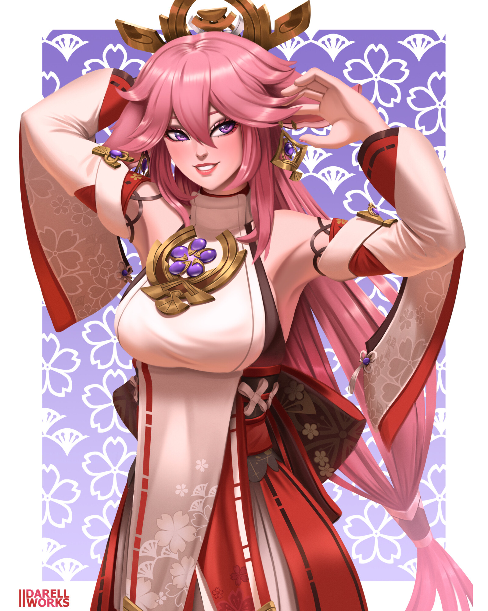 ArtStation - Yae Miko - Genshin Impact