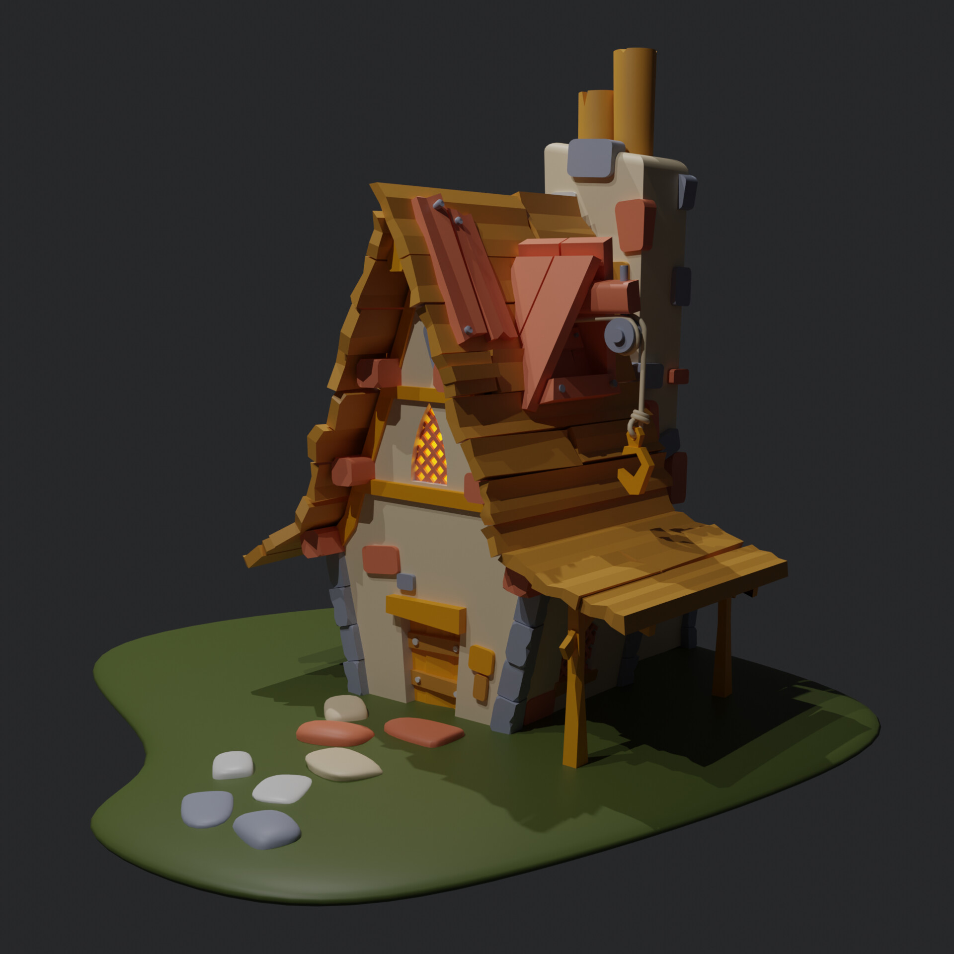 ArtStation - Yellow house 2