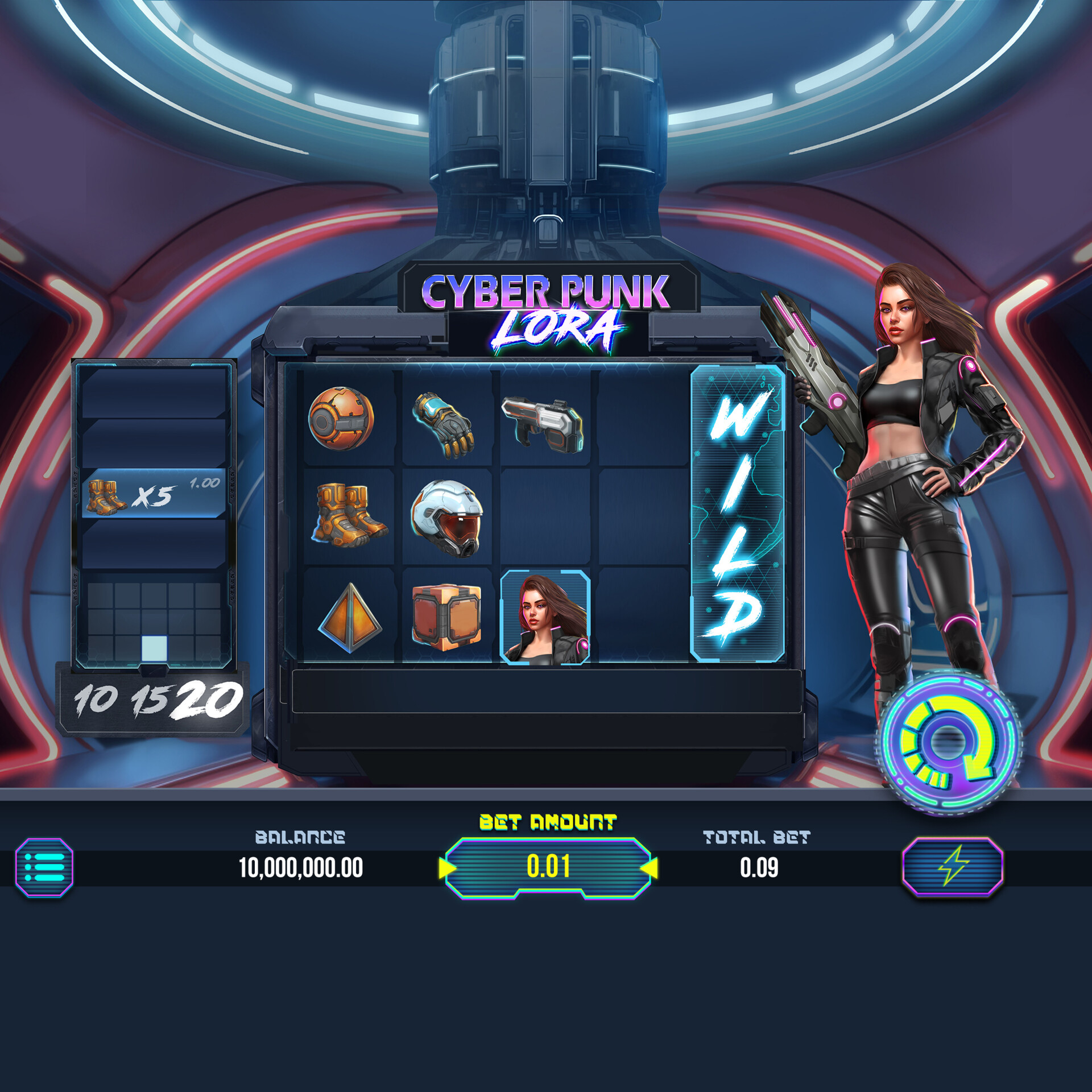 ArtStation - Cyberpunk Themed Slot game