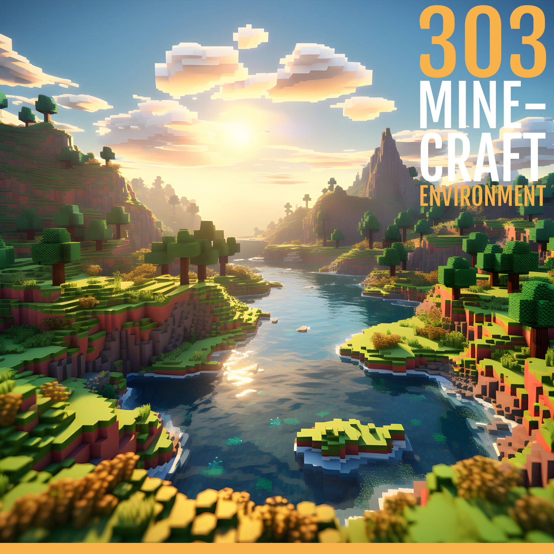 ArtStation - 303 Minecraft Environment References