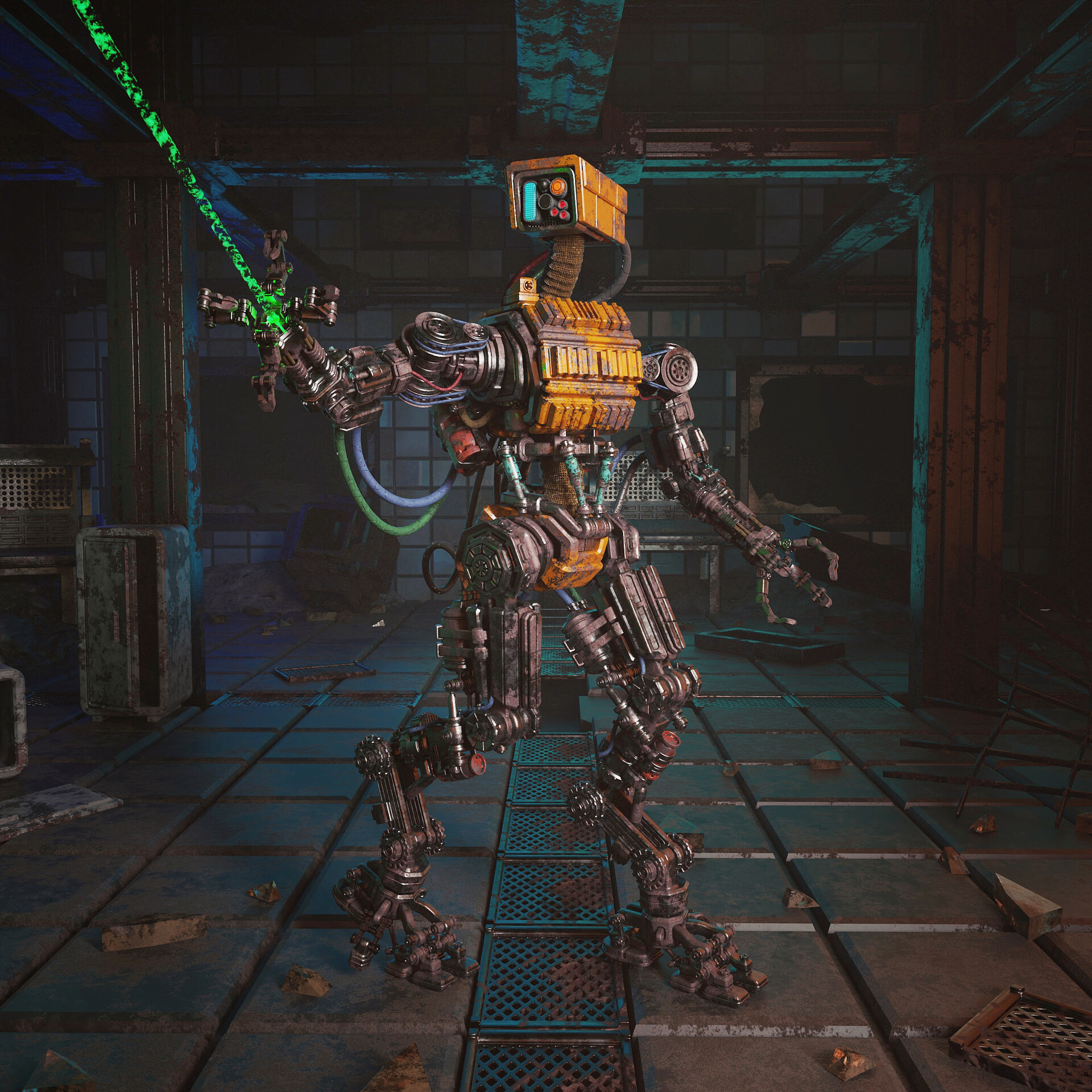 ArtStation - Dieselpunk Robot (Concept)