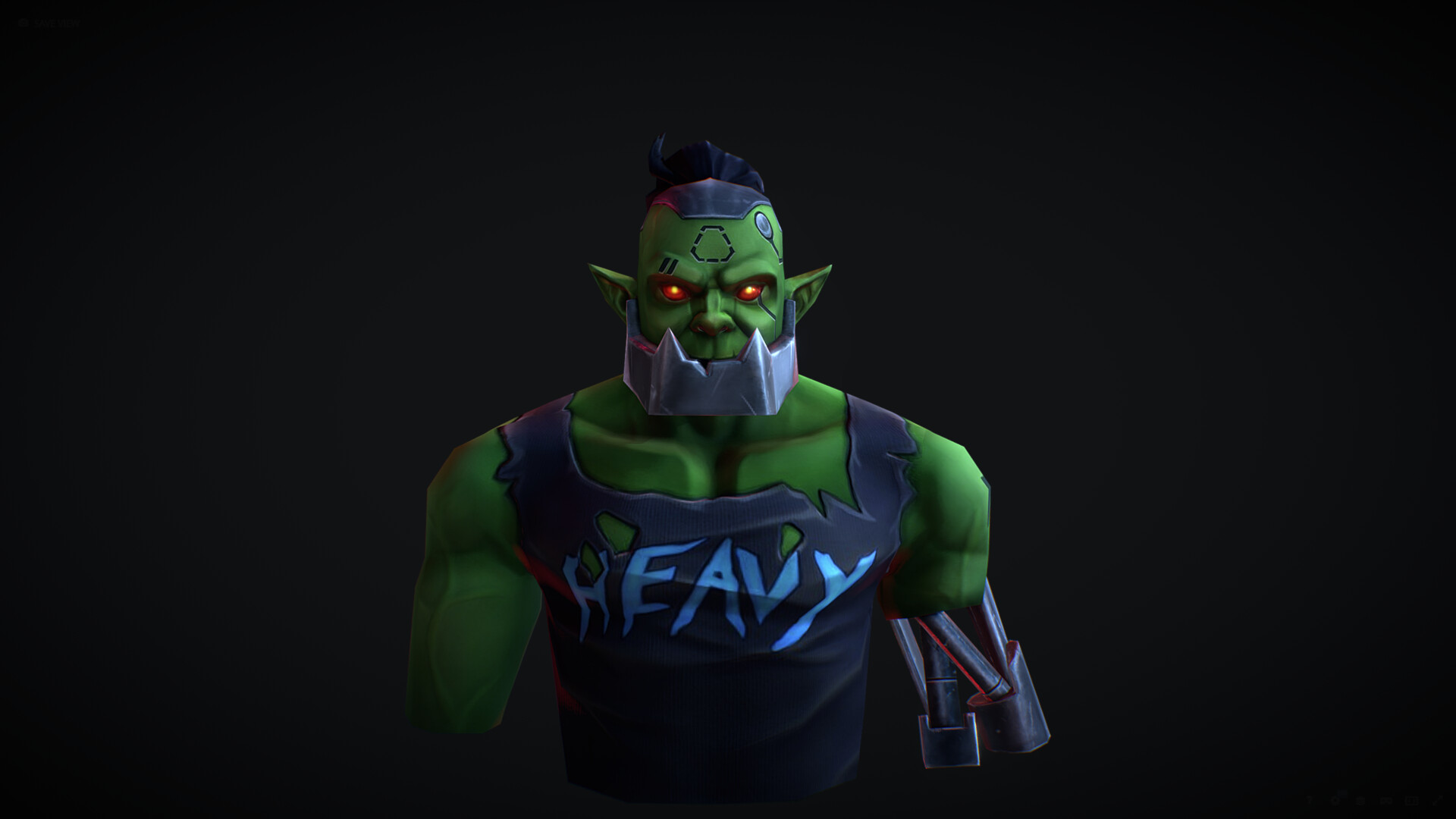 ArtStation - Cyber Orc Lowpoly