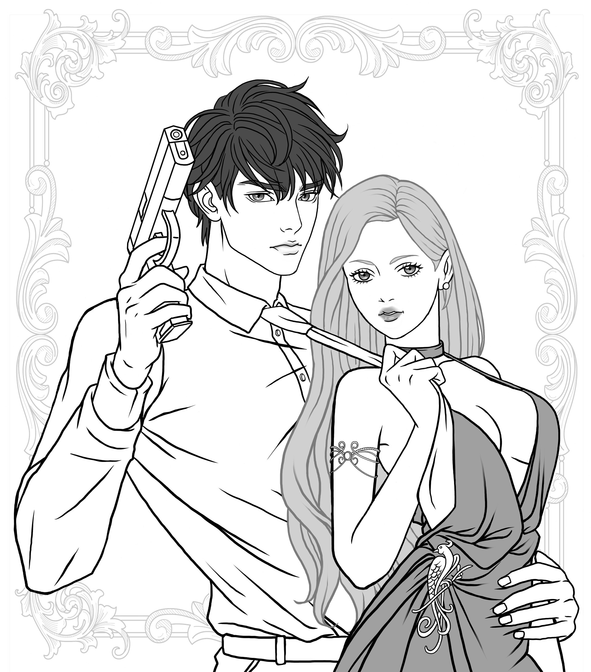 ArtStation - OC Couple Portrait