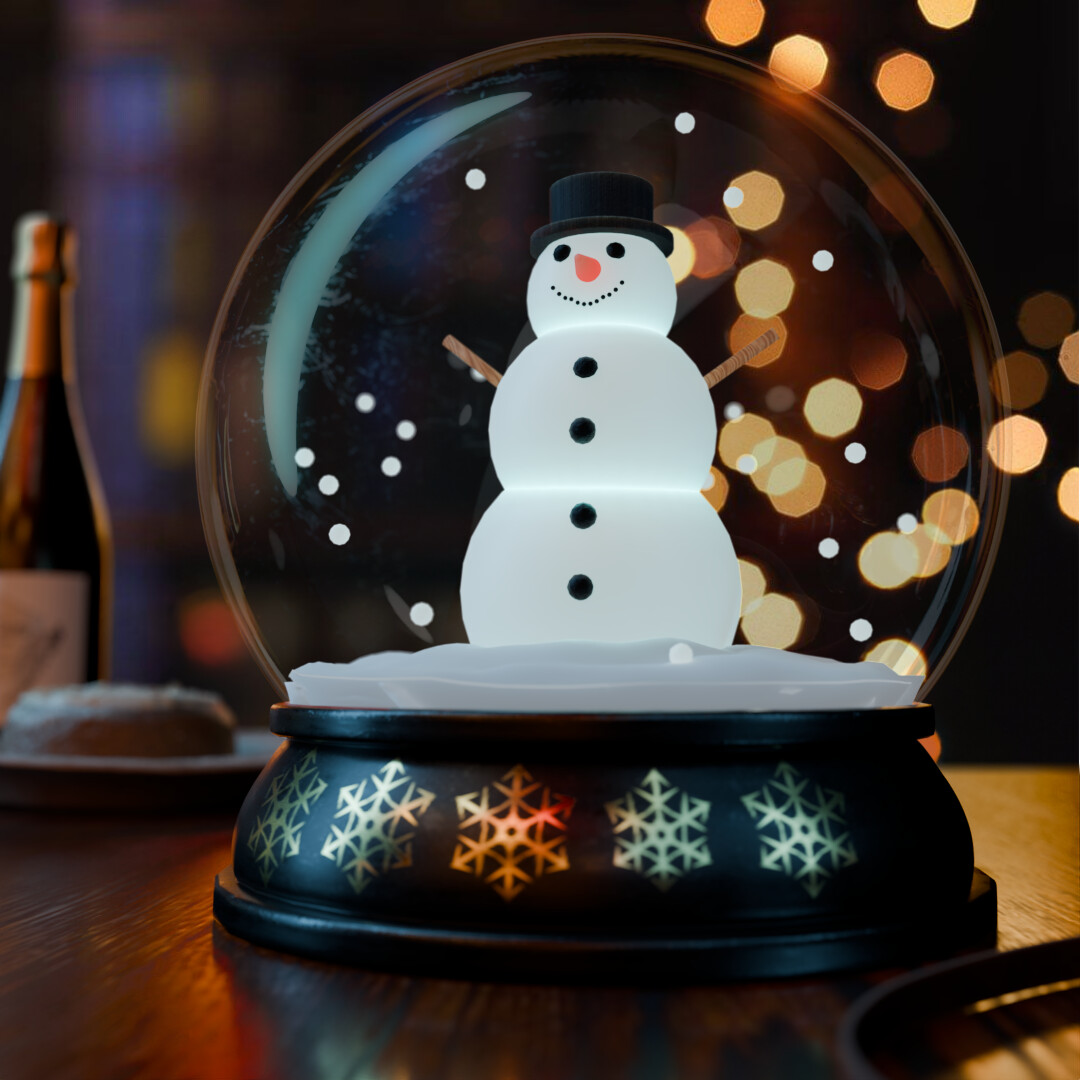 ArtStation - Holiday Snow globe model