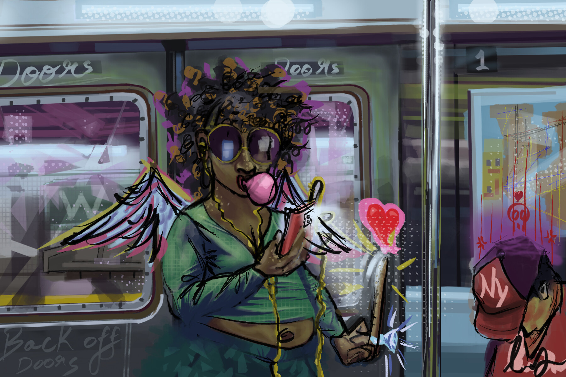 ArtStation - Subway cart love