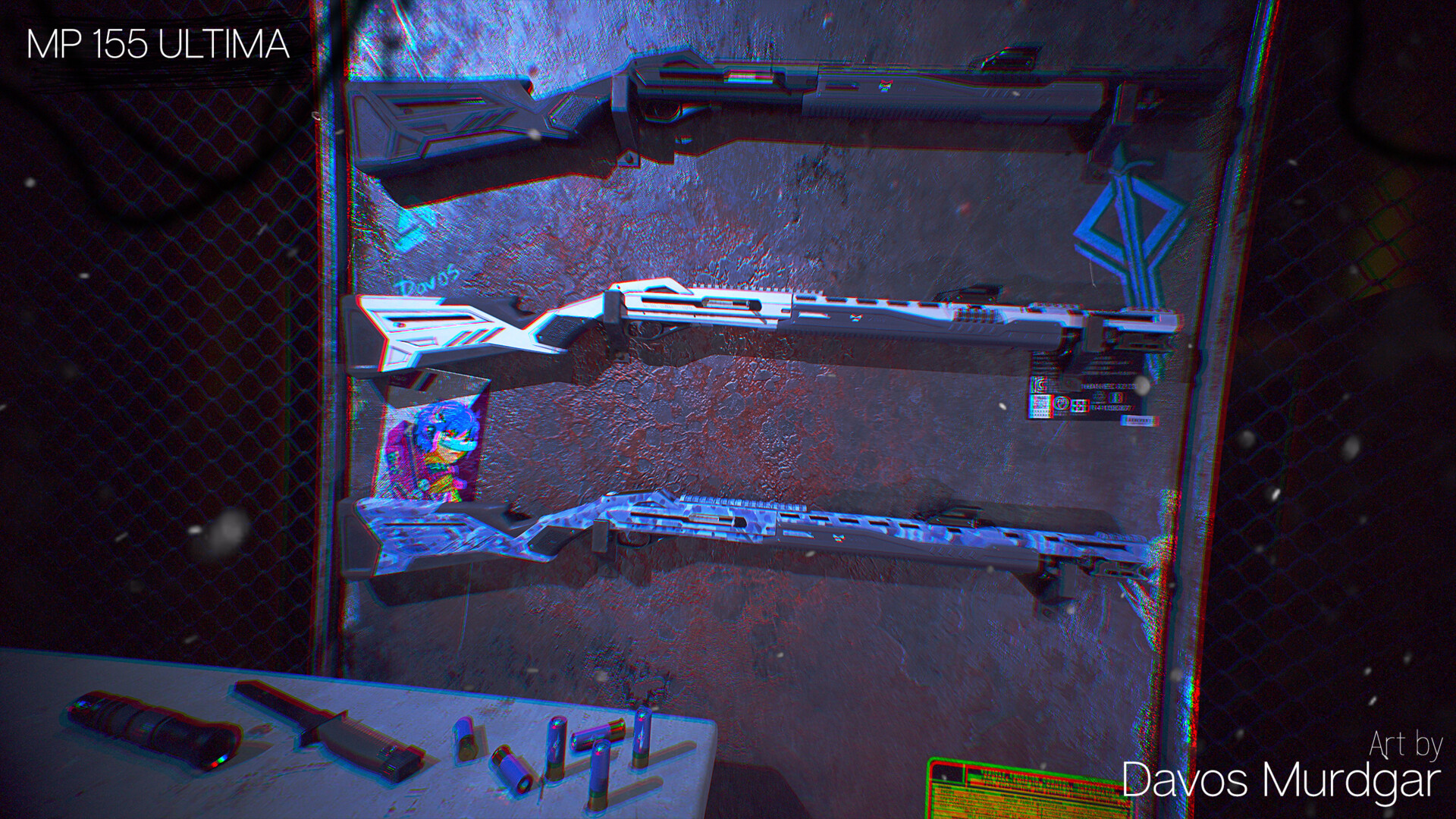 ArtStation - MP 155 Ultima | Skin texture variations