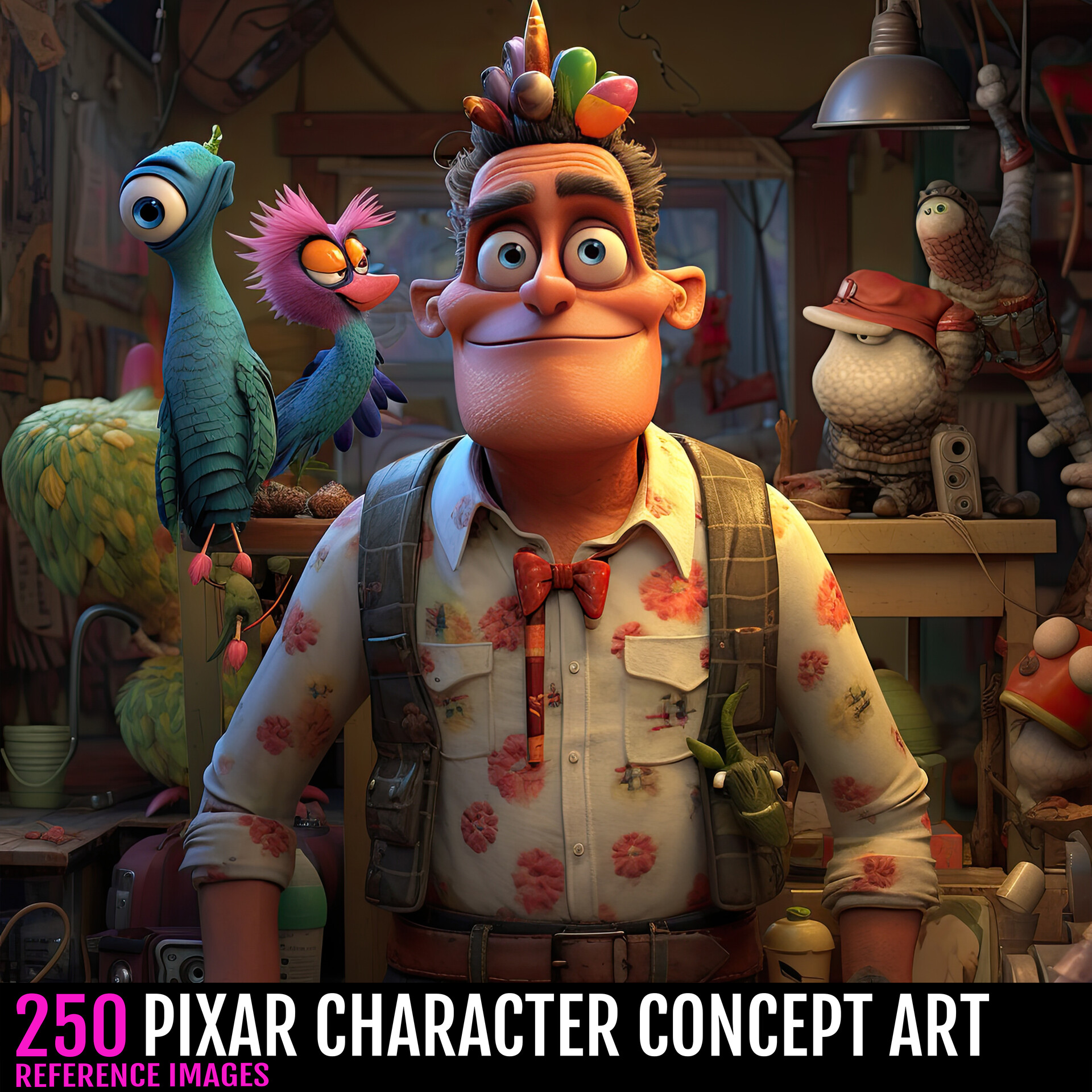 ArtStation - 250 PIXAR CHARACTER CONCEPT ART / 4K