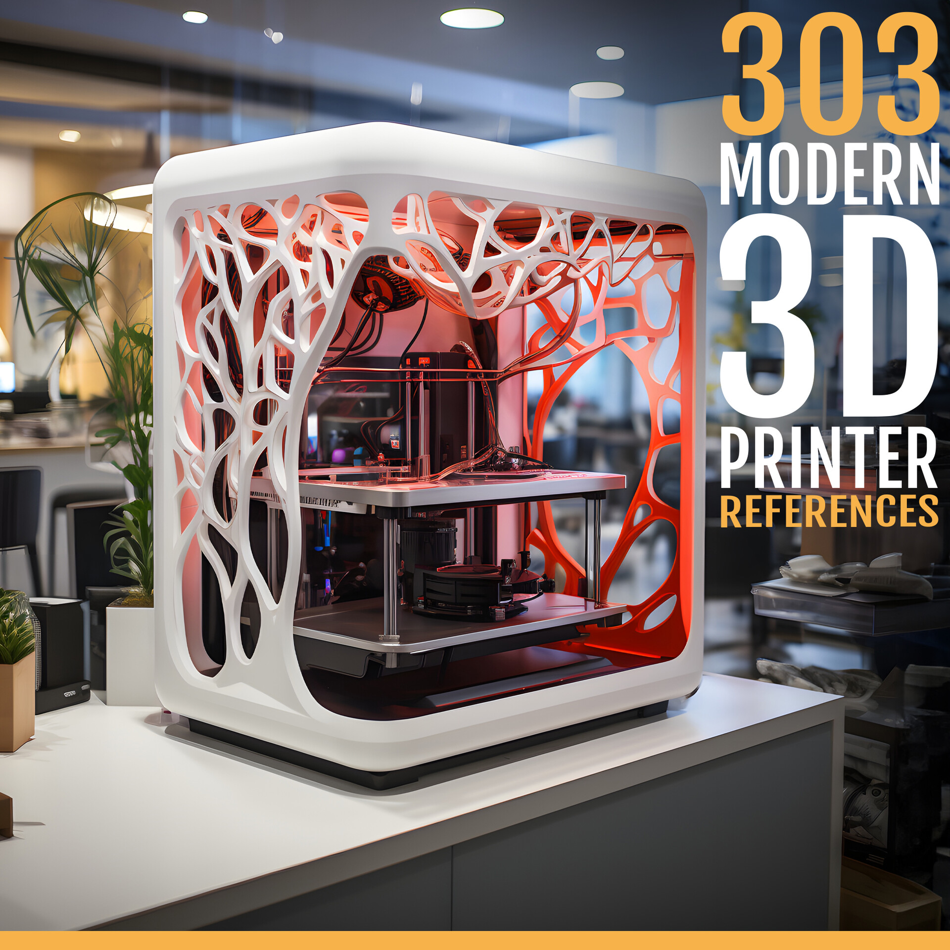 ArtStation - 303 Modern 3D Printer