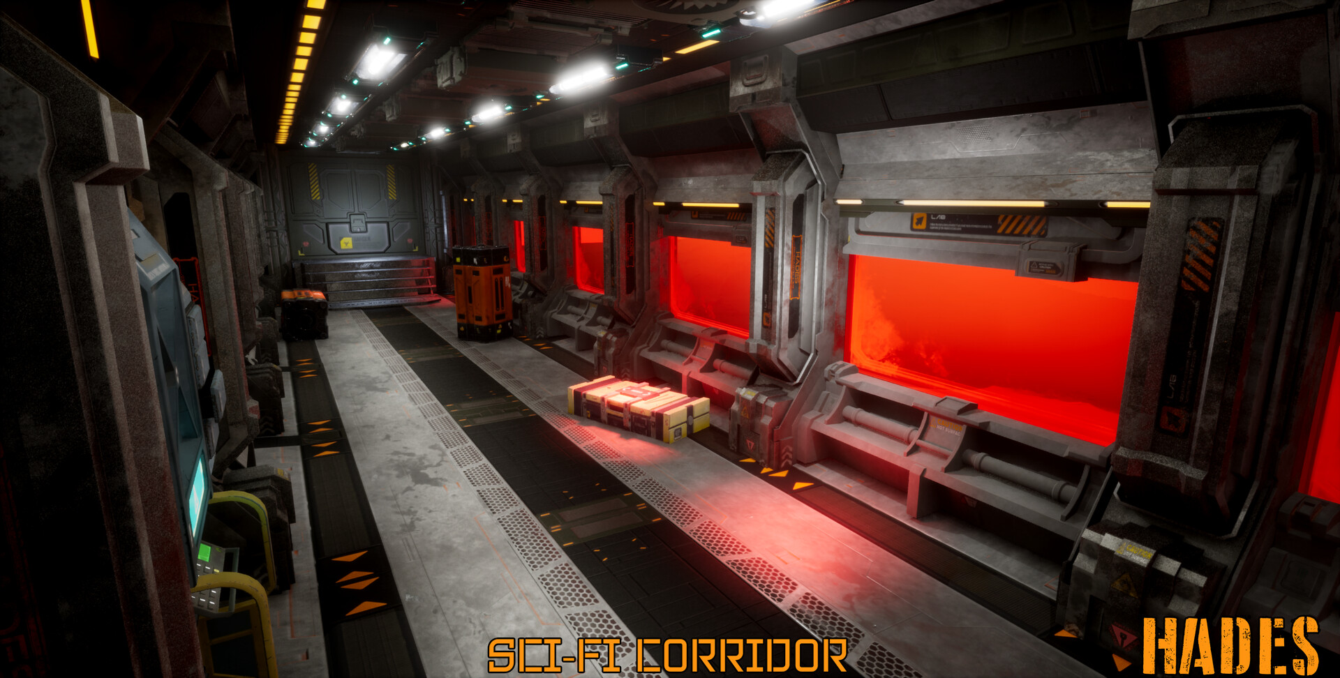 Viktor Ustinov - Modular sci-fi corridor