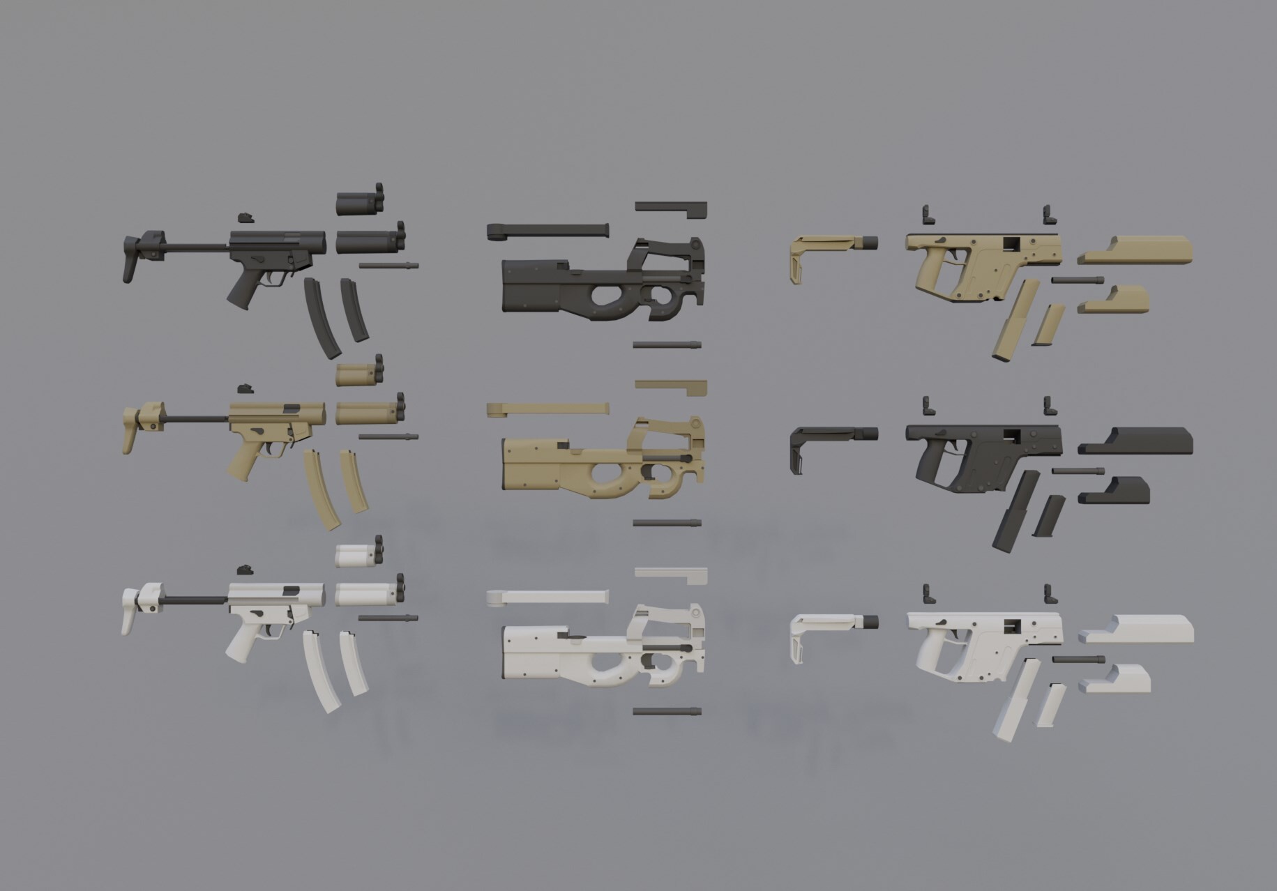 ArtStation - Modular SMGs