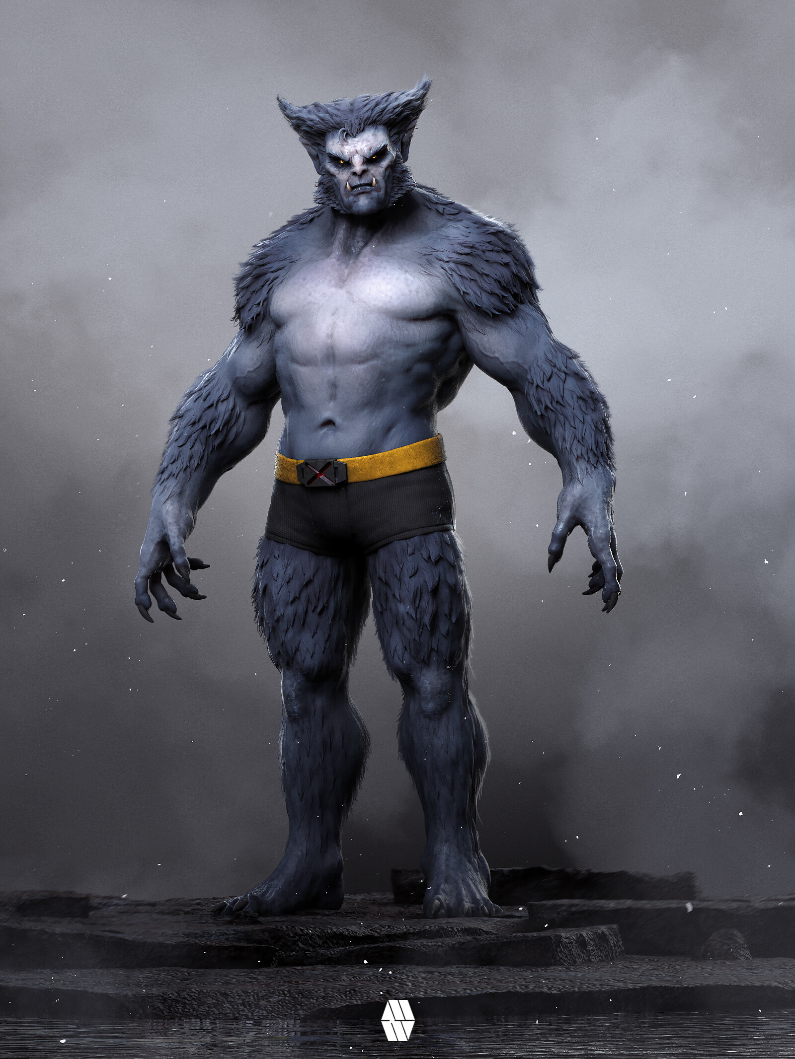 ArtStation - A Mutant Emerges - 'Hank/Beast' Concept
