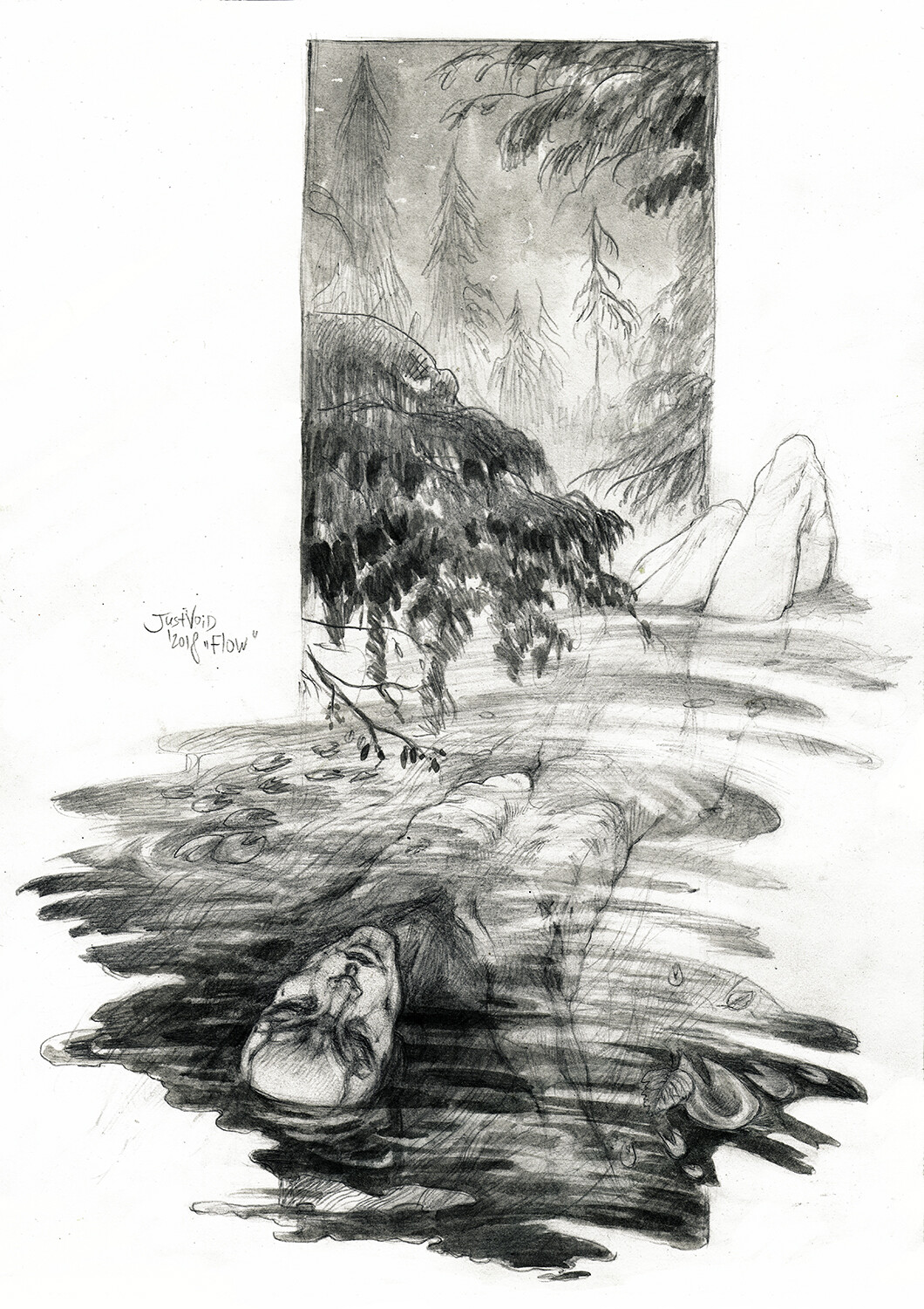 ArtStation - Drowning in the dark water