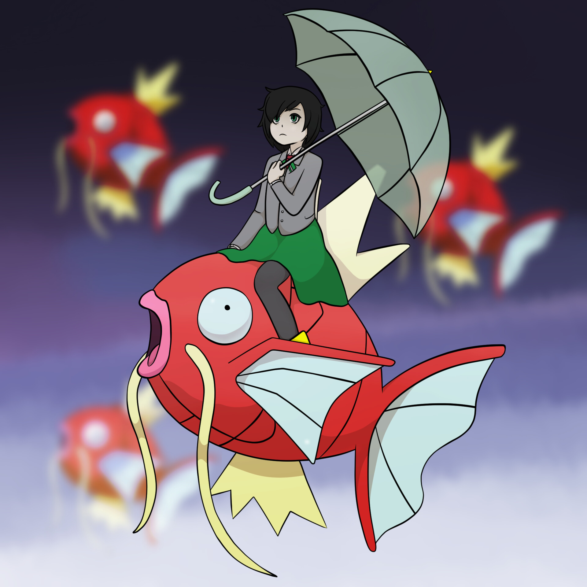 ArtStation - Flying with the Magikarps