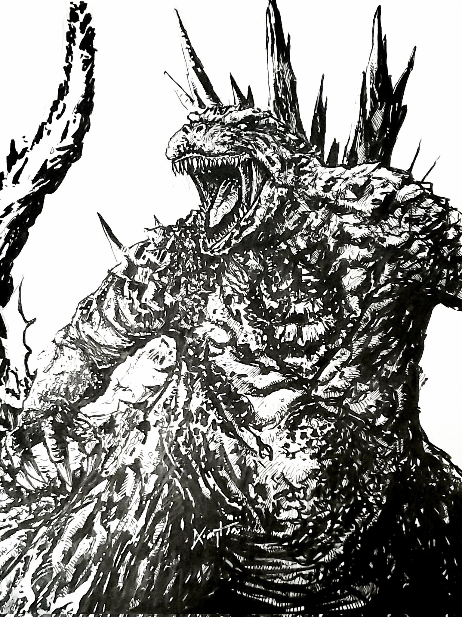 ArtStation - Godzilla Minus One sketch
