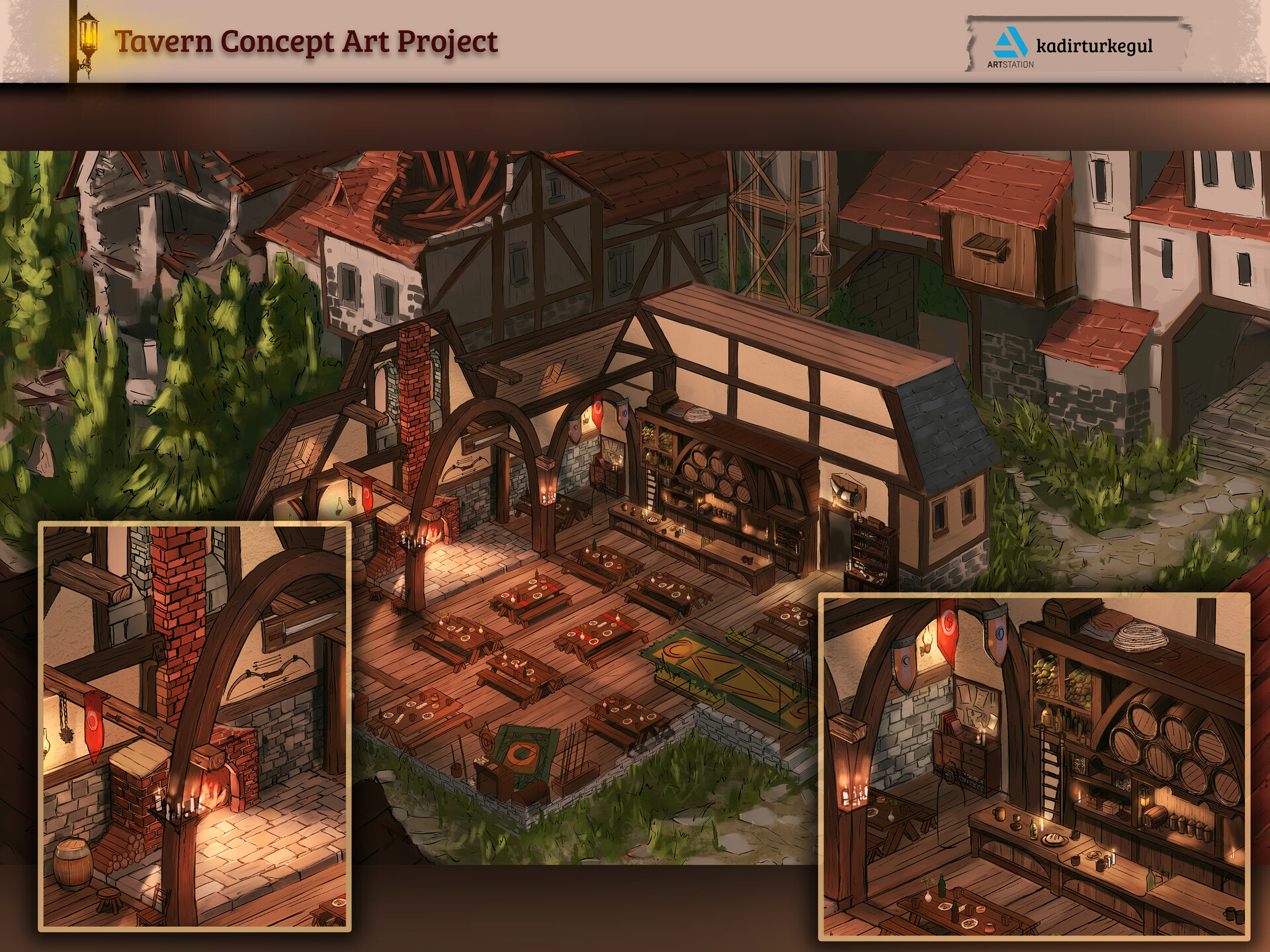 ArtStation - Tavern game concept art