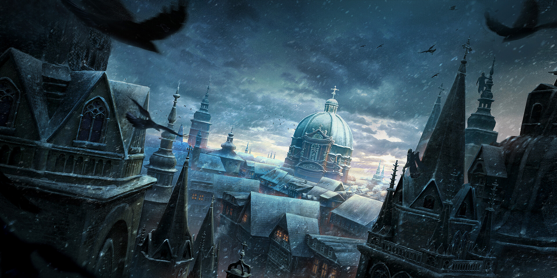 ArtStation - Snowy City