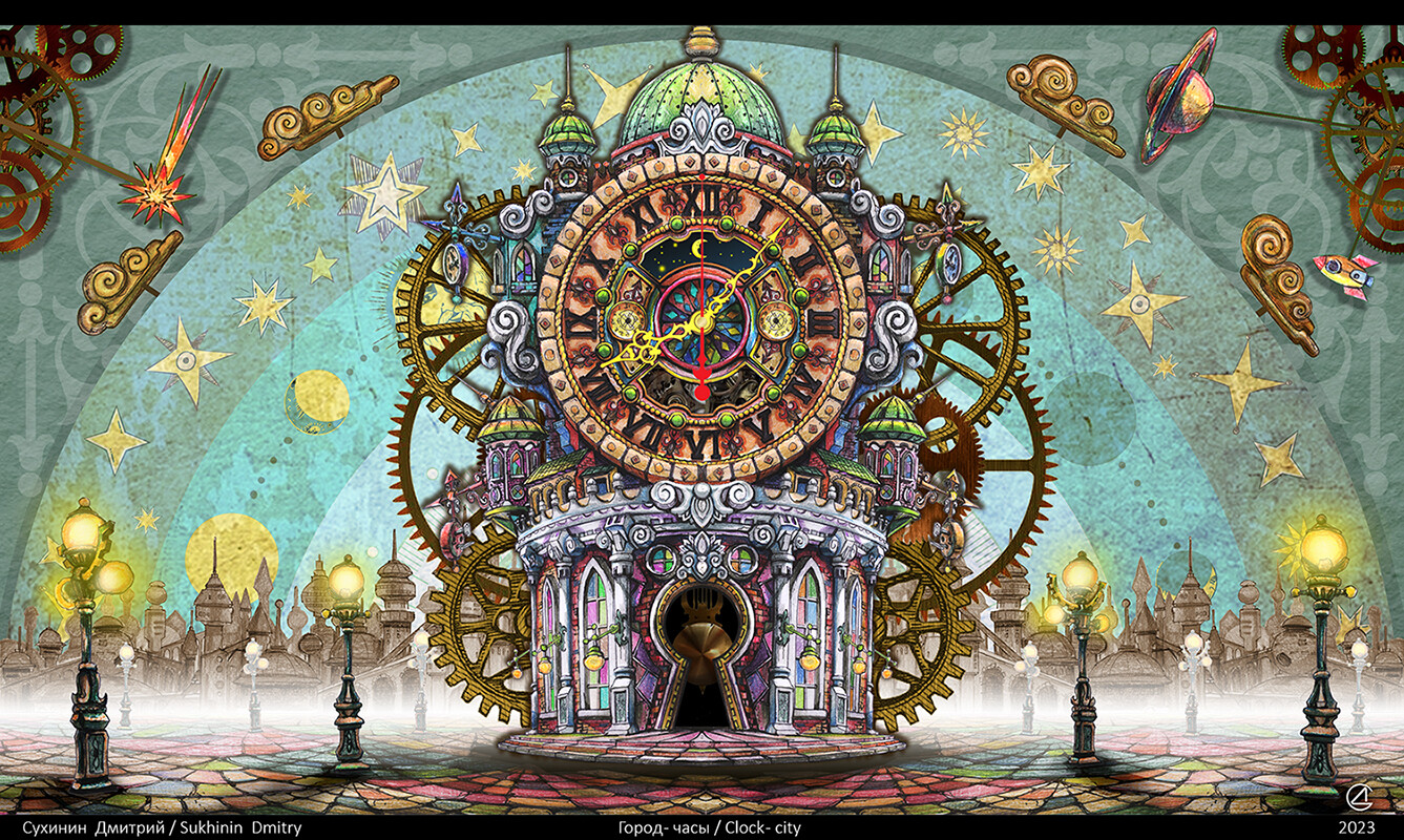 ArtStation - Clock city.