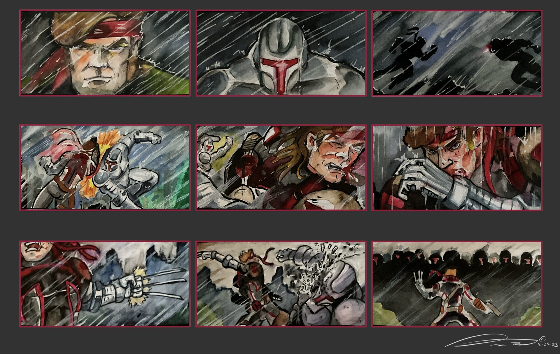 ArtStation - Fight scene exploration