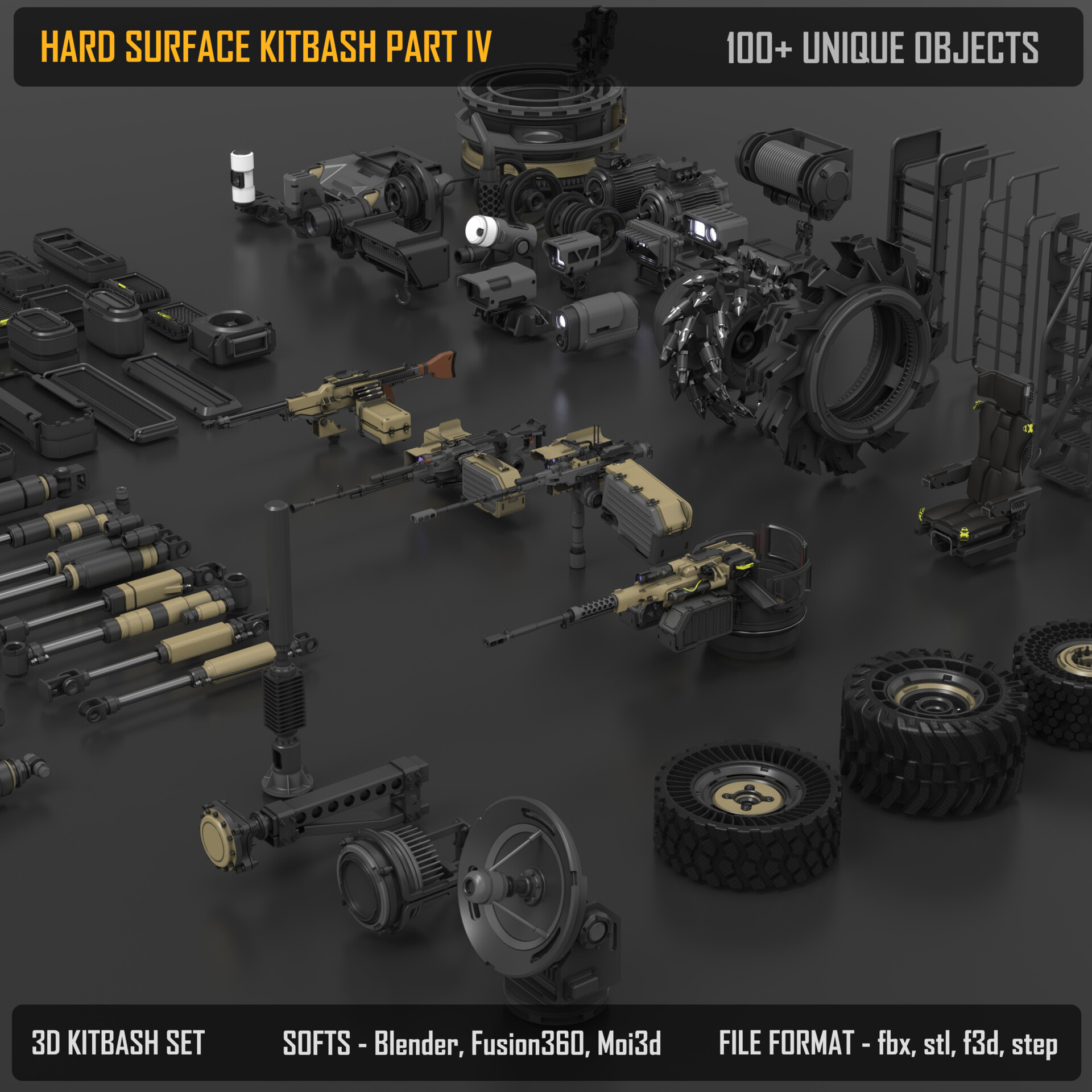 ArtStation - Hard Surface Kitbash Part 4