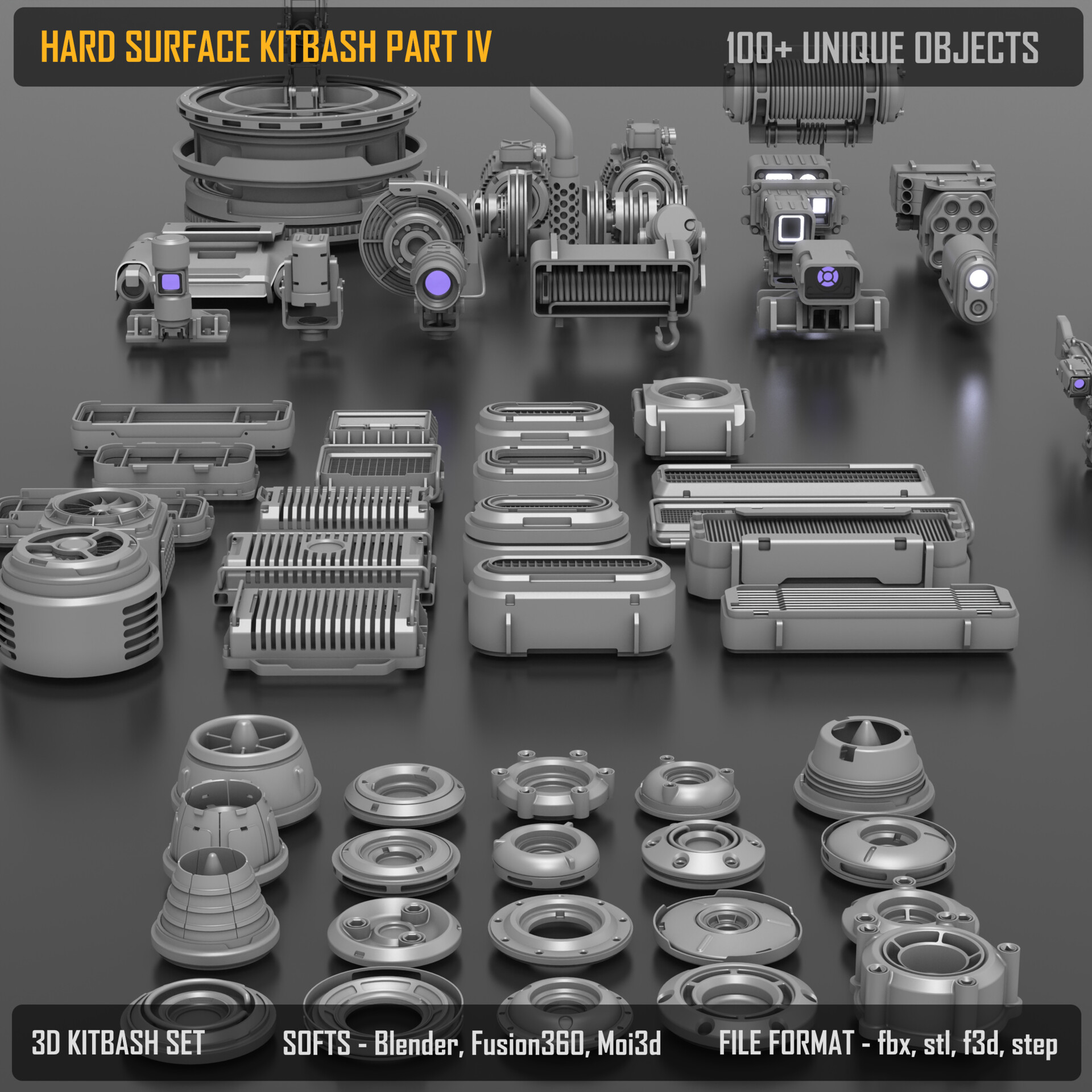 GorgeZX - Hard Surface Kitbash Part 4