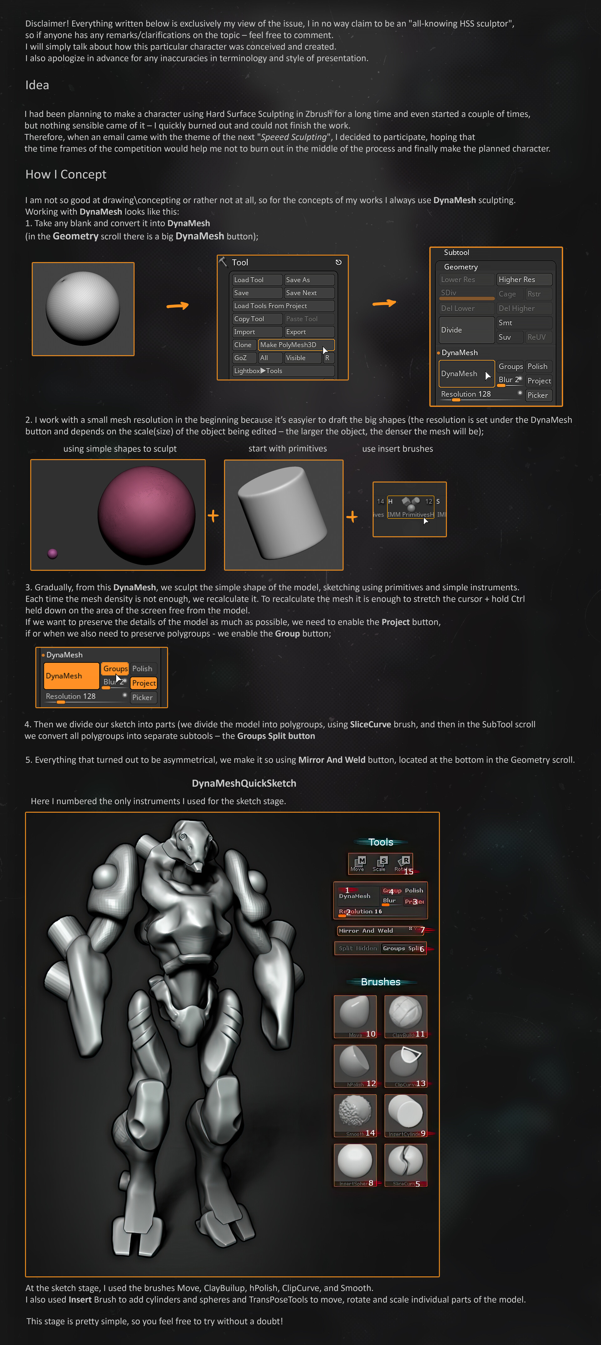 Industrial Octopus - Robot – zBrush TUTORIAL