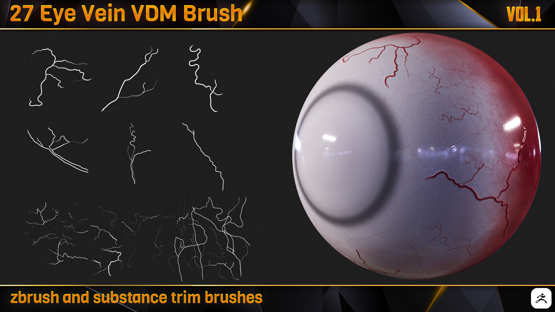 Masoud Dehgani - 27 Eye Vein VDM Brush & Alpha