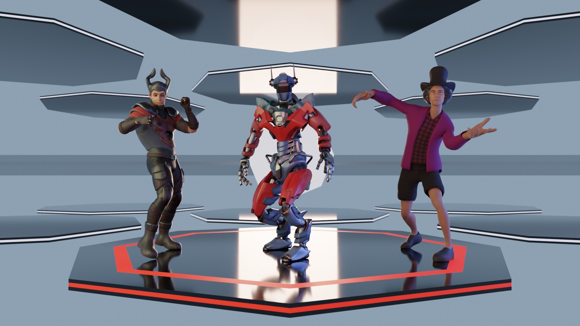 ArtStation - Human, Mech, Cartoon Character Development