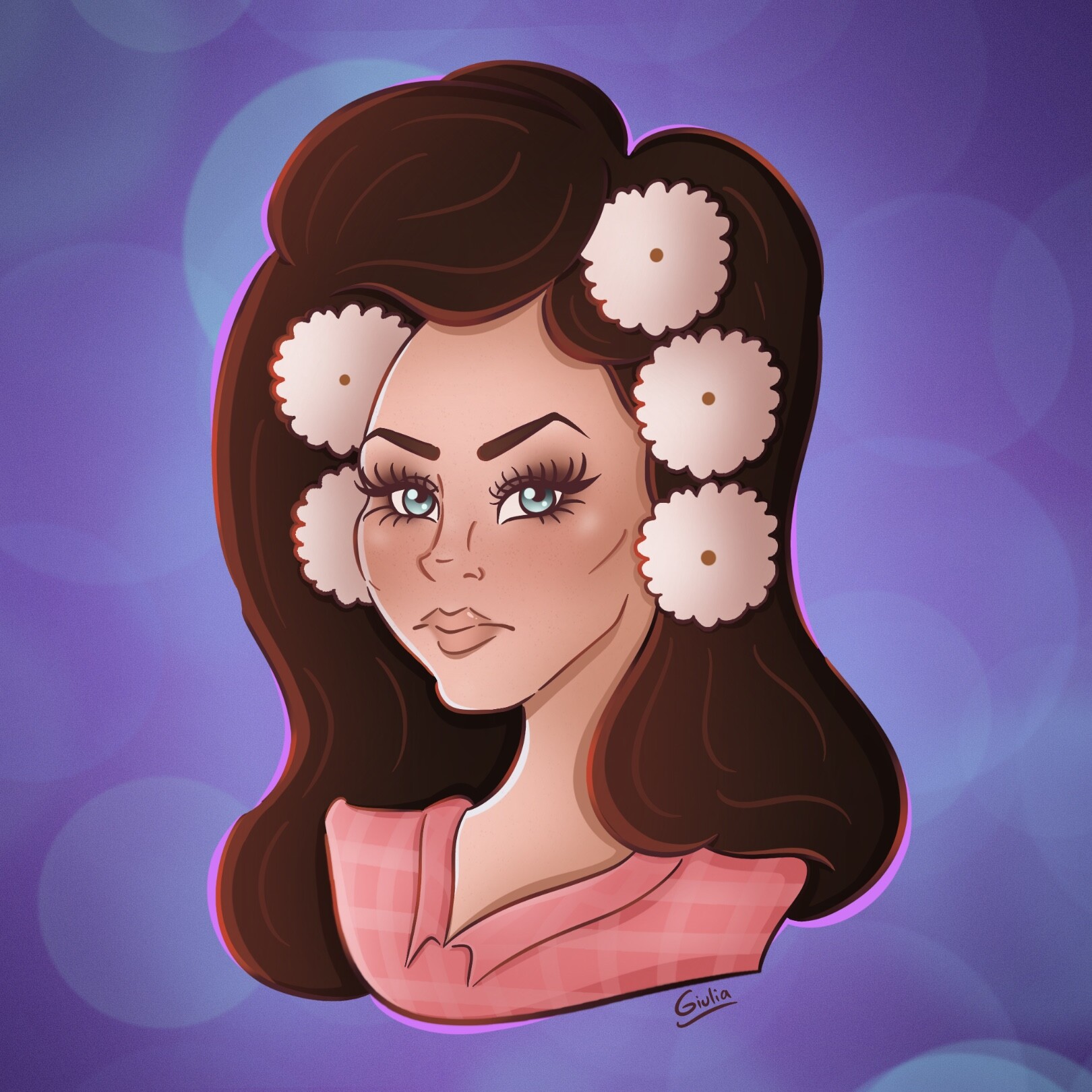ArtStation - Priscilla Presley Portrait