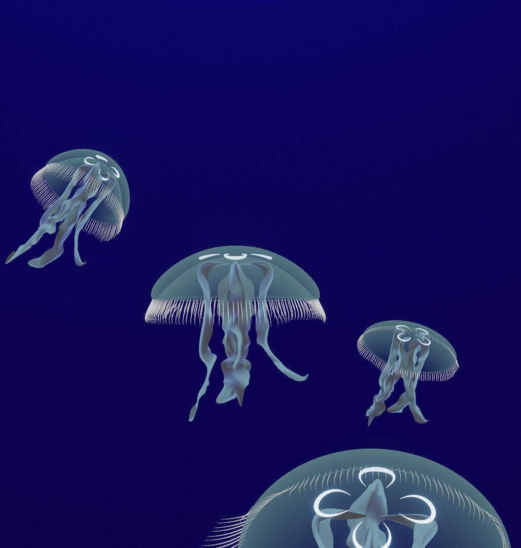 ArtStation - Moon jellyfish
