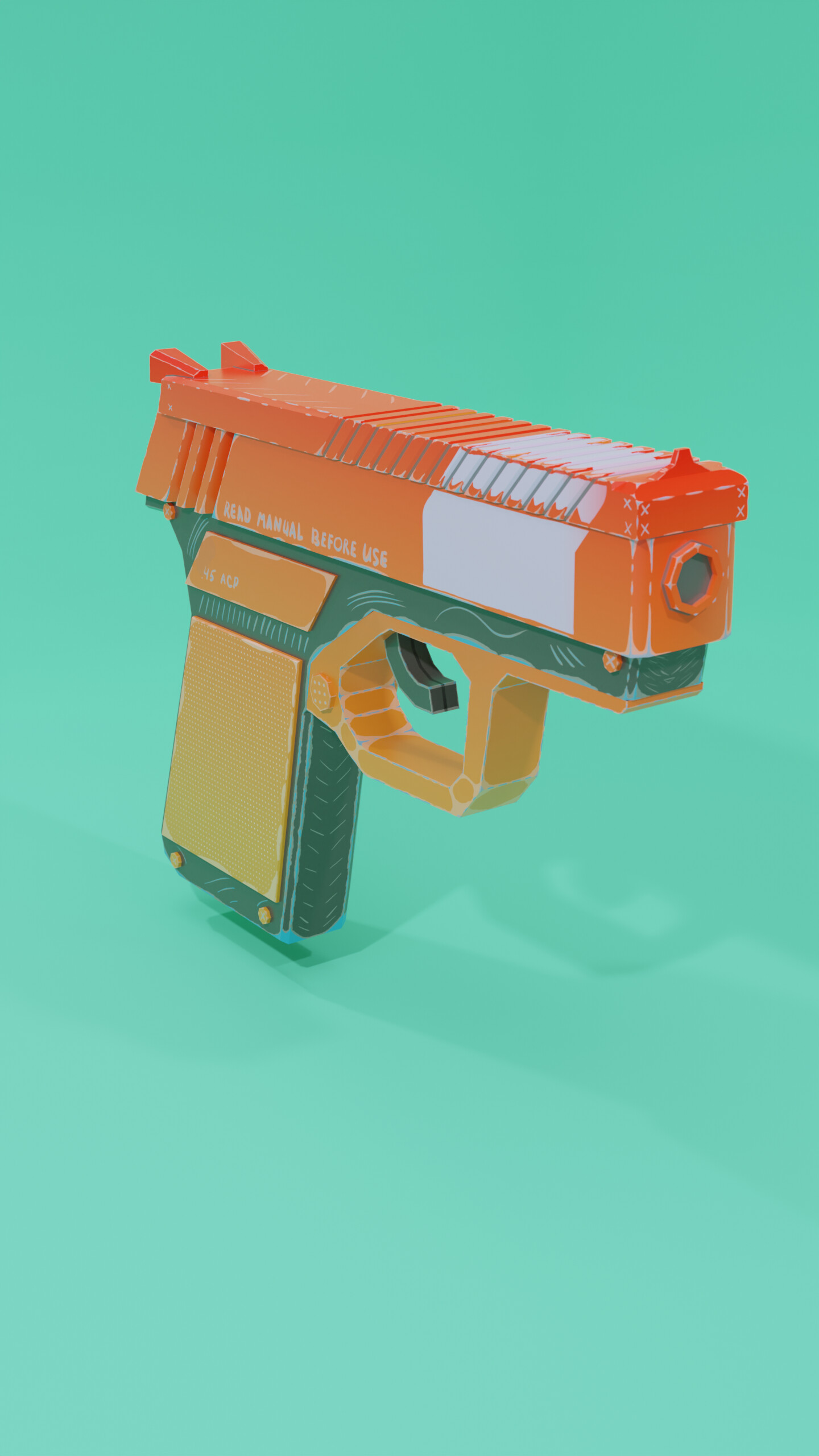 ArtStation - Hand Paint Pistol