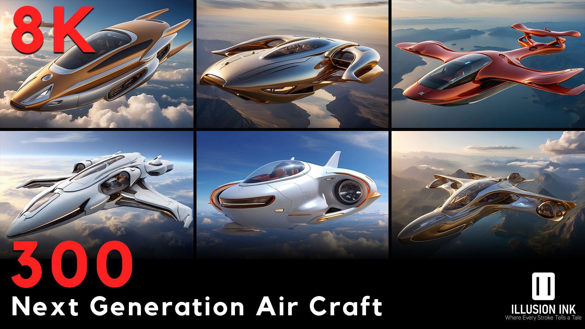 ILLUSION INK - 300 Next Generation Air Craft | 8K