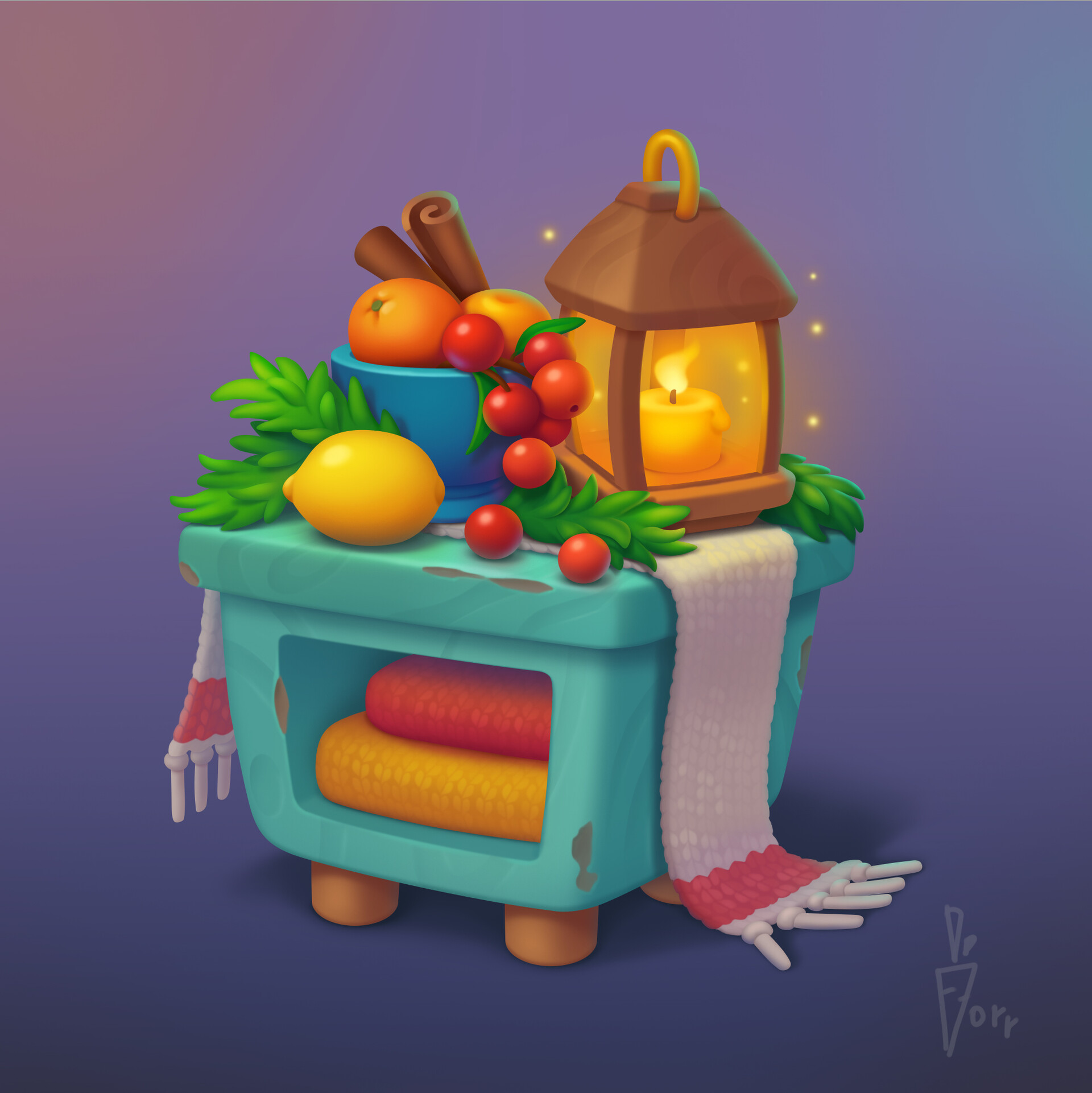 ArtStation - Winter still life