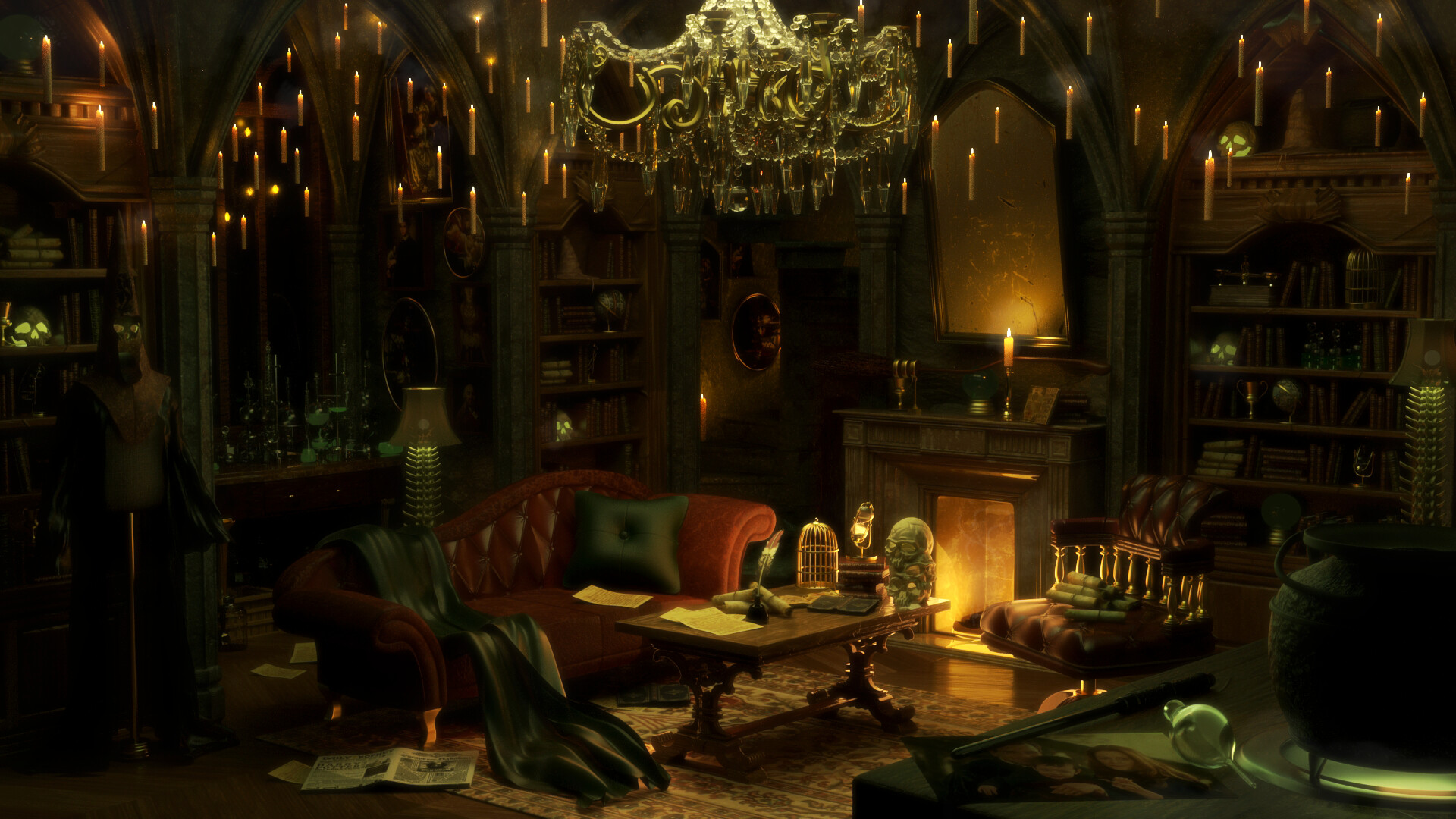 ArtStation - Harry Potter Snape Room