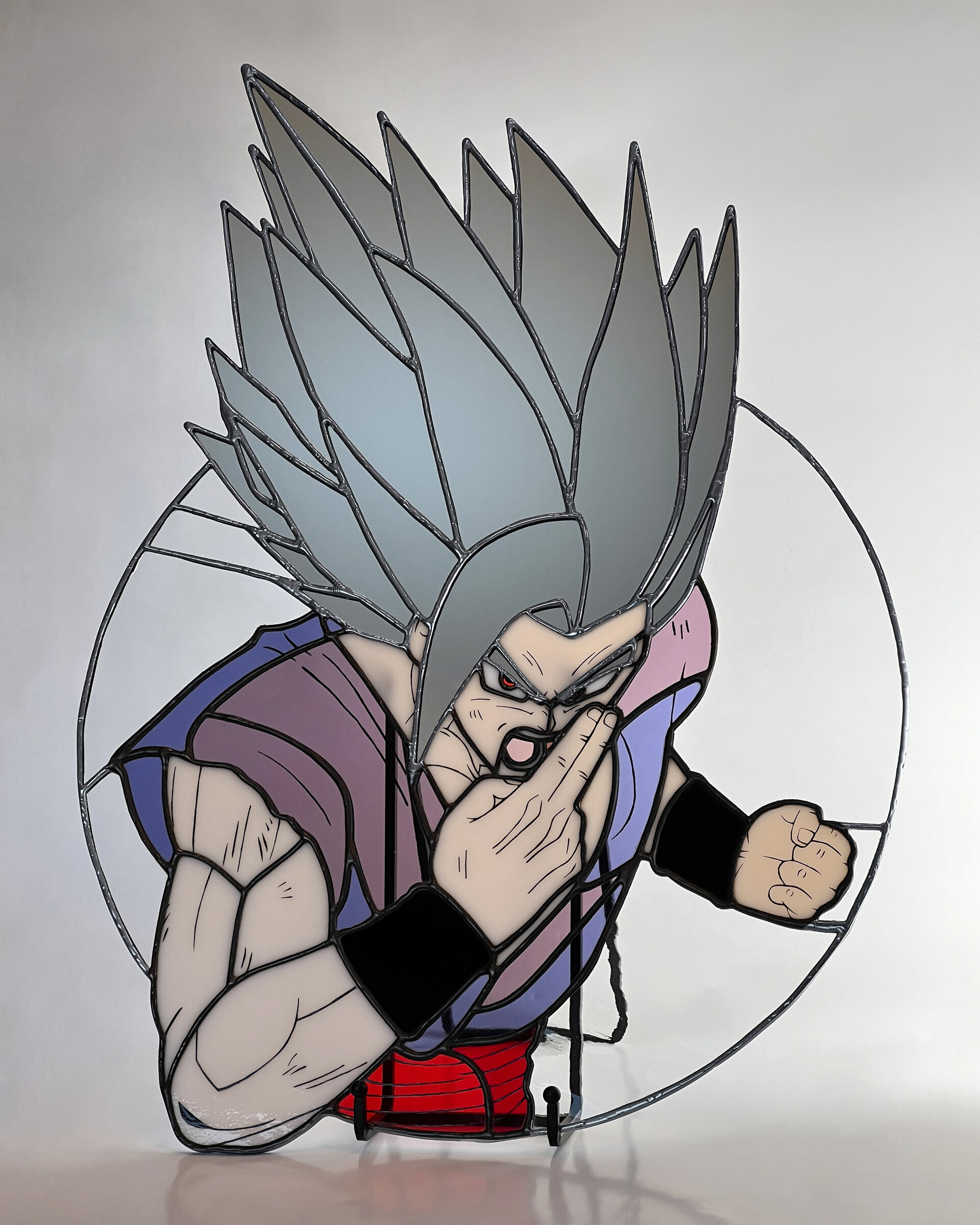 ArtStation - Beast Gohan Stained Glass Mirror