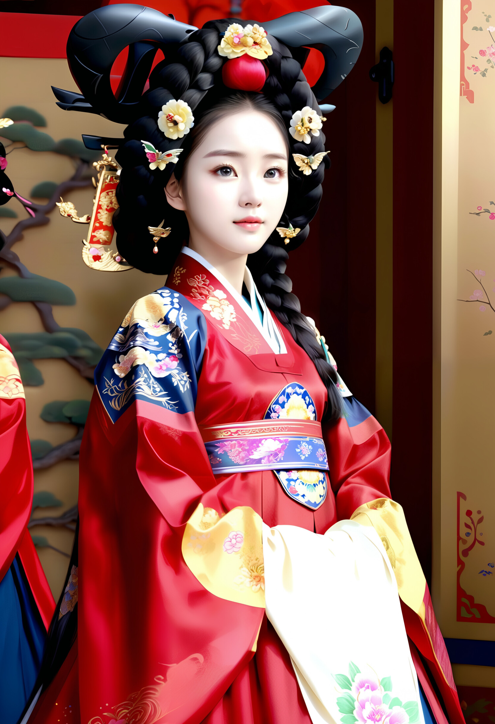 ArtStation - Hanbok (Jeagui) - Korean traditional royal women's clothing