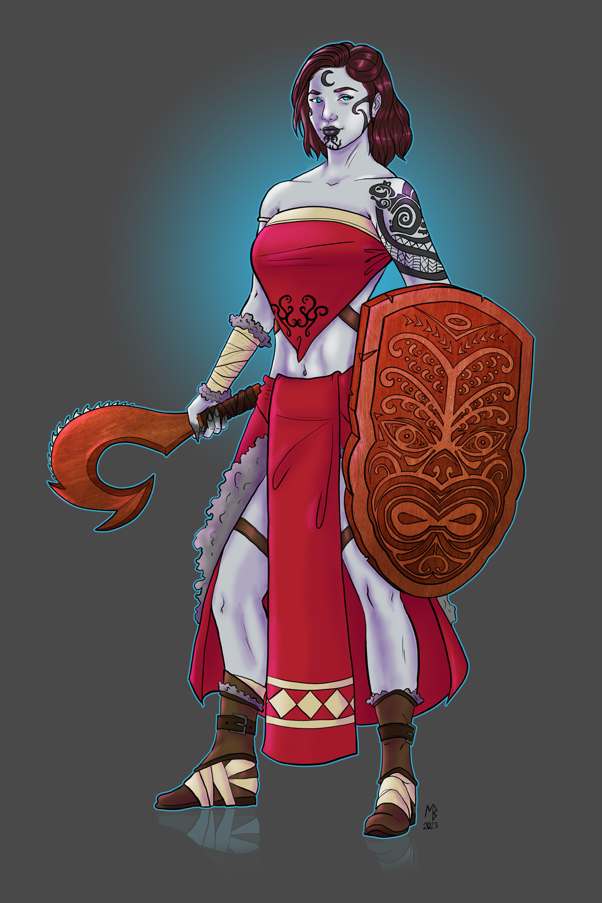 ArtStation - Awi Inia, Goliath Druid of the Moon