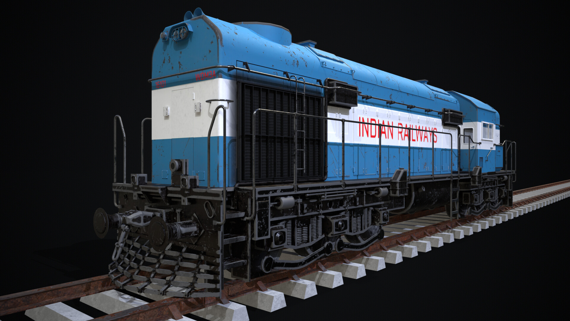 ArtStation - Train Engine : Indian Diesel Locomotive Engine